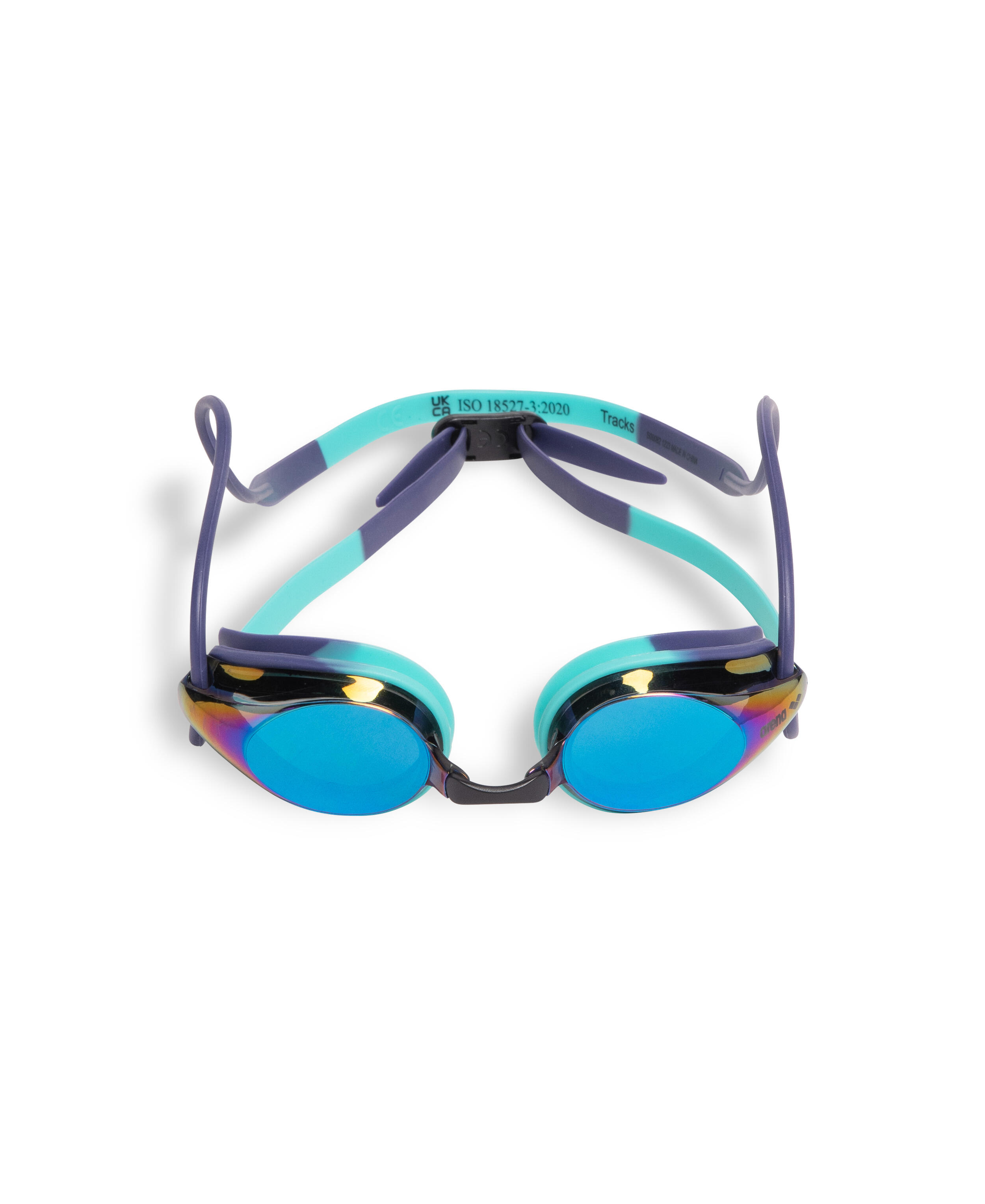 Arena Tracks Mirrored Racing Goggles - Turquoise / Dusk / Water ARENA ...