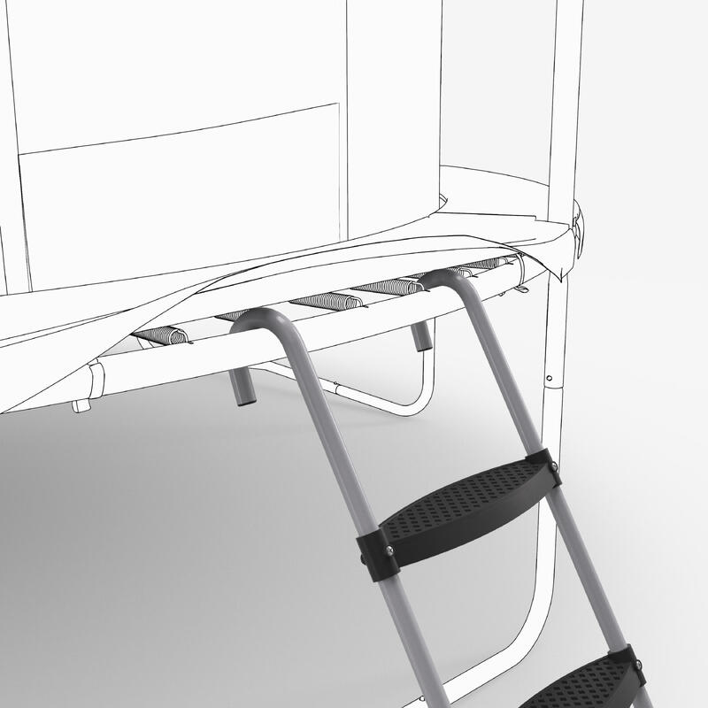 Seconde vie - Echelle 3 marches trampolines 365, 420 et 520, grid ...