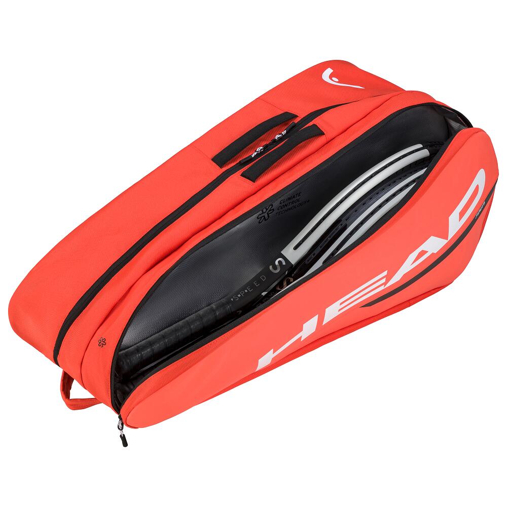 HEAD Tour 9 Tennis Racket Bag - Fluo Orange/Radical HEAD | Decathlon
