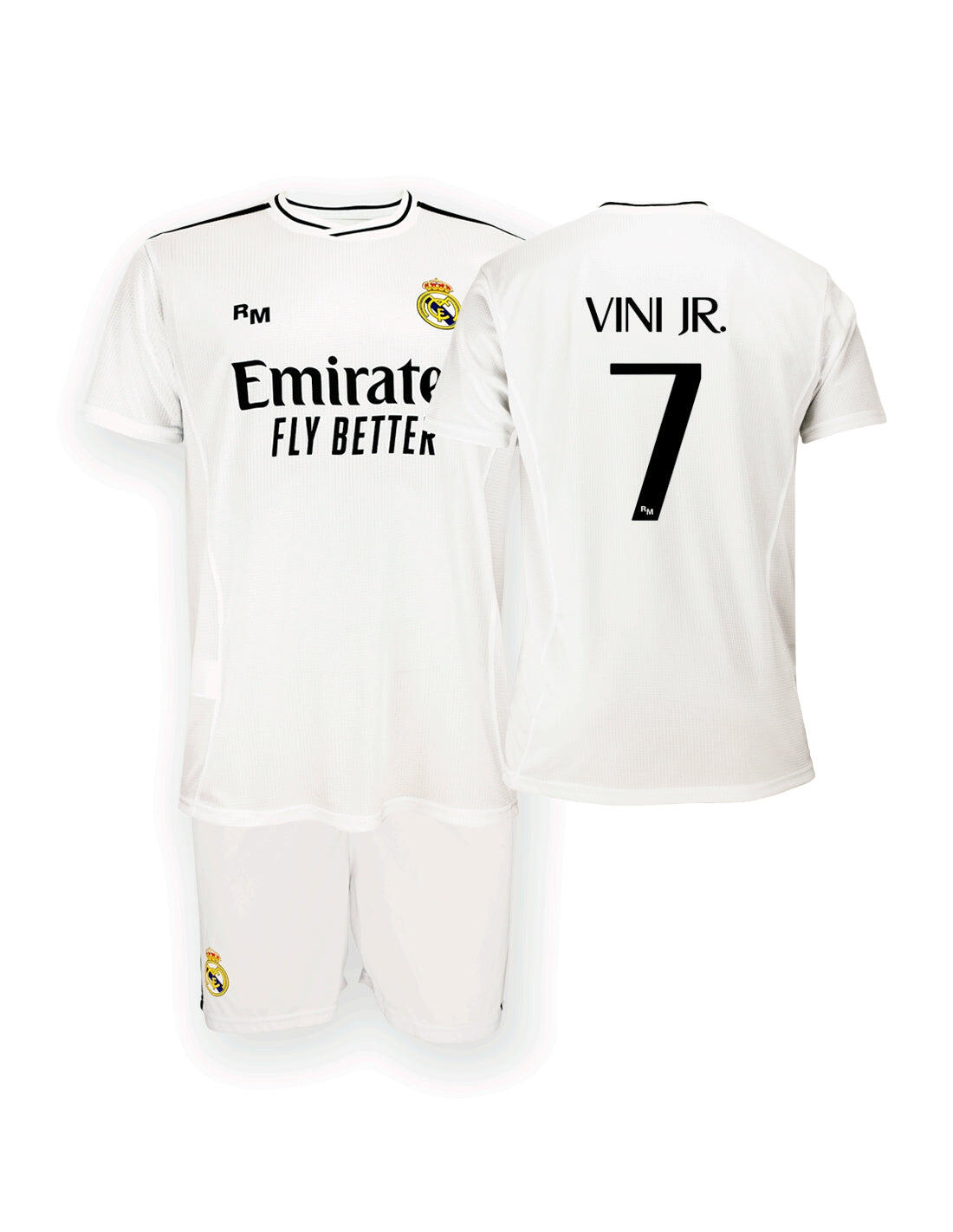 Kit Casa Júnior do Real Madrid Vini Jr. Réplica 2024/25 ( Vinícius ...