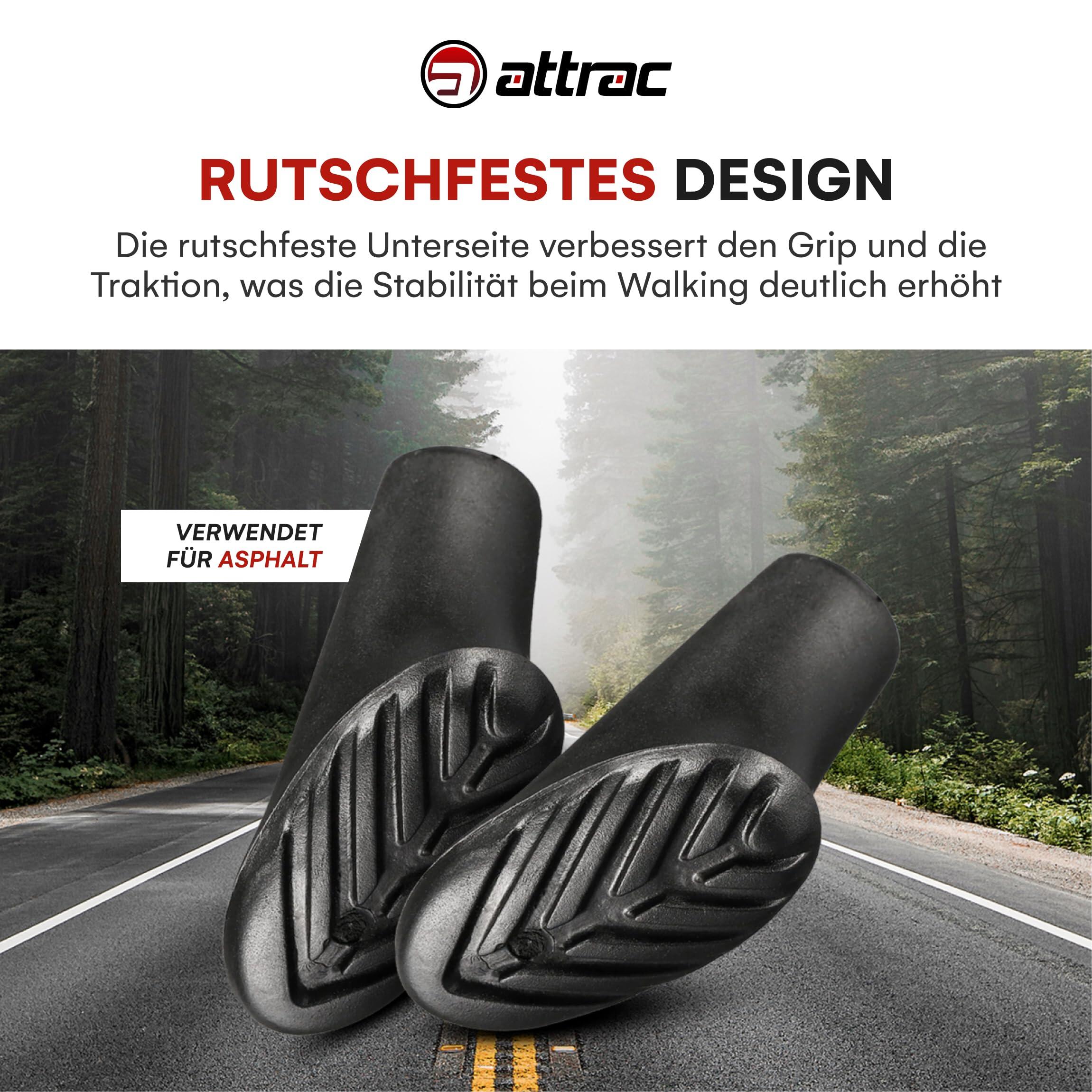 ATTRAC Nordic Walking Pads Set I Gummipuffer für alle gängigen ...