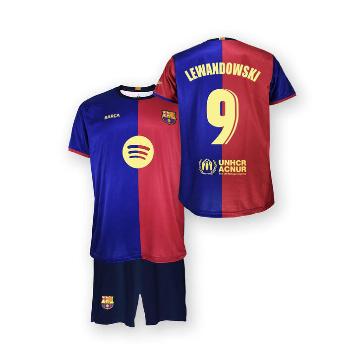 FC BARCELONA Kit FC Barcelona Home Junior Lewandowski 2024/25 Replica ...