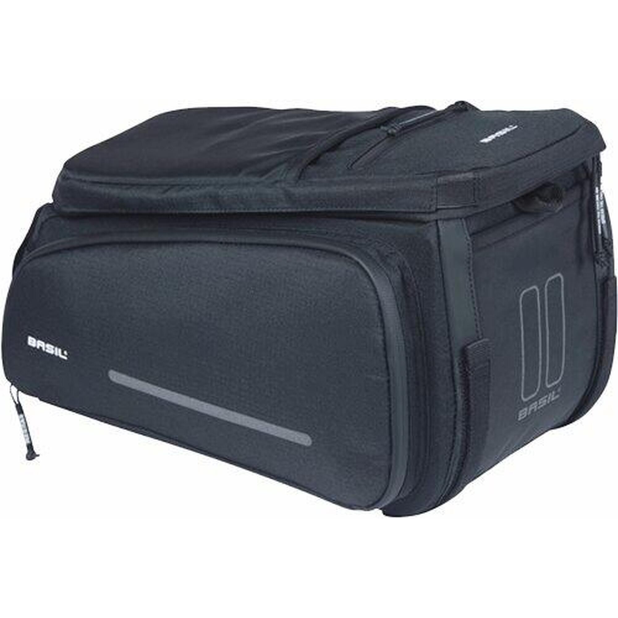 Sacoche porte-bagages Basil Move 10-26L noir polyester recyclé BASIL ...