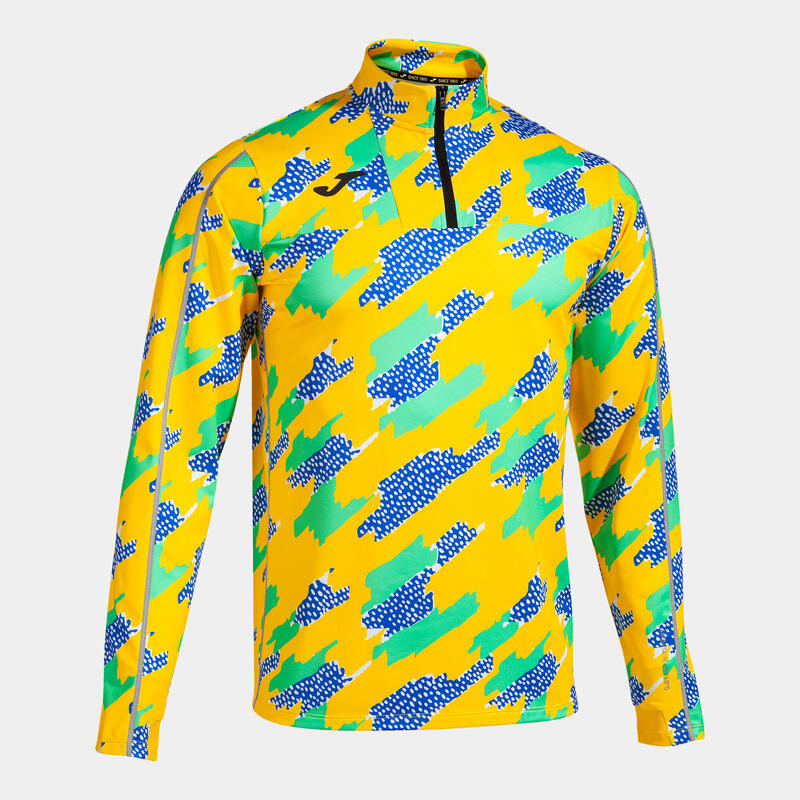Joma Supernova III Zip-up pulóver fekete/fluor zöld/sárga M JOMA ...