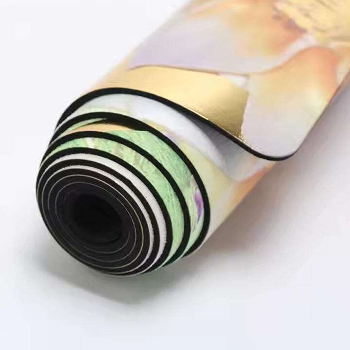 ACHAMANA Eco-friendly yoga mat - new generation 3-ply 6mmx68cmx1.83m ...