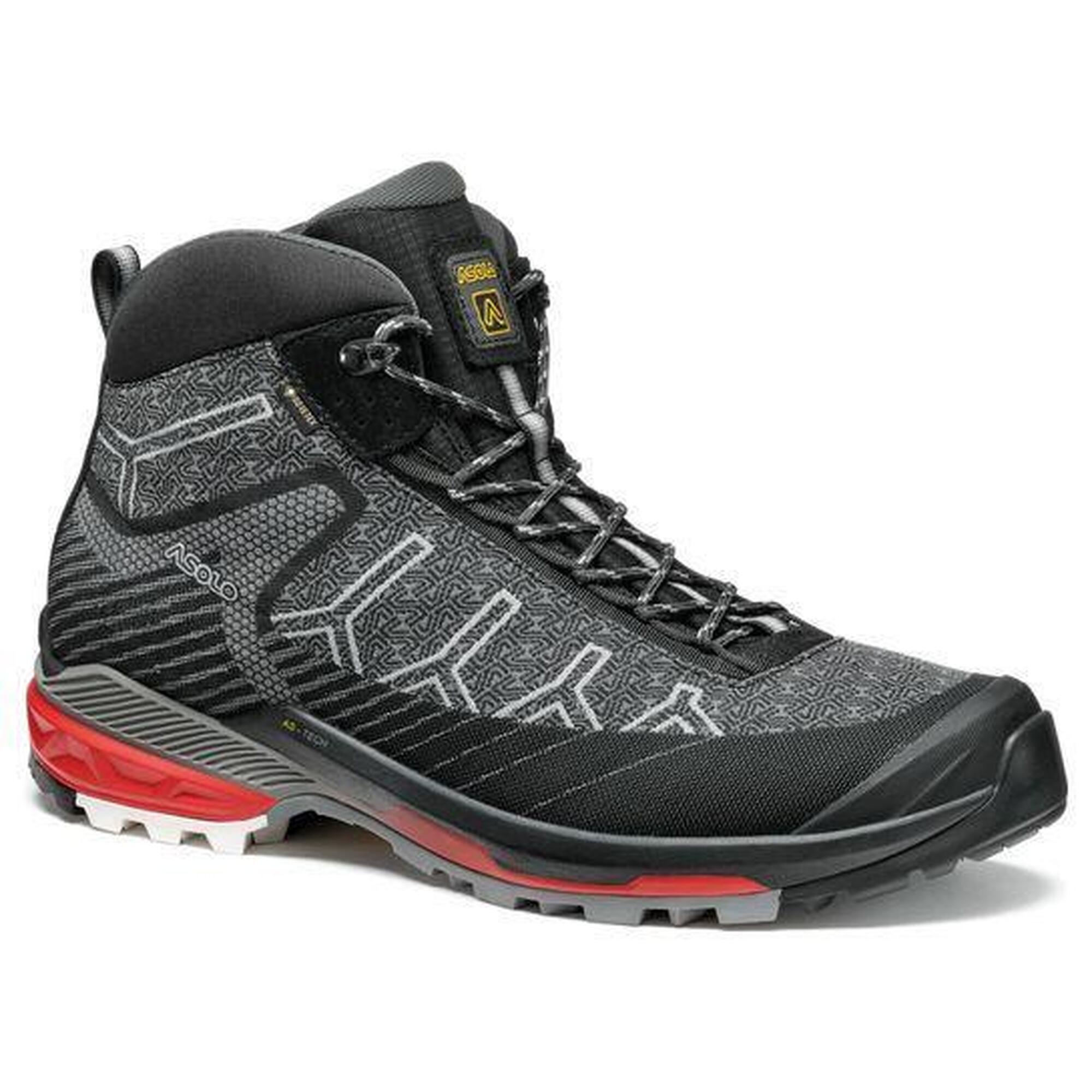 Chaussures de Randonnée Asolo Falcon Evo Jacquard GV Rouge/Noir ASOLO ...