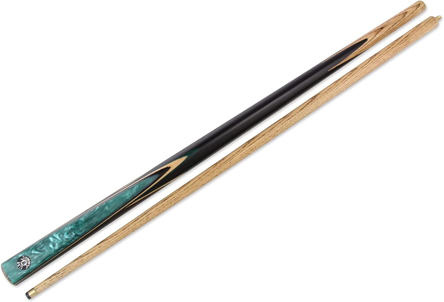 Jonny 8 Ball 2 Piece GREEN MARBLE Hand-Made Snooker/Pool Cue 9mm Tip ...