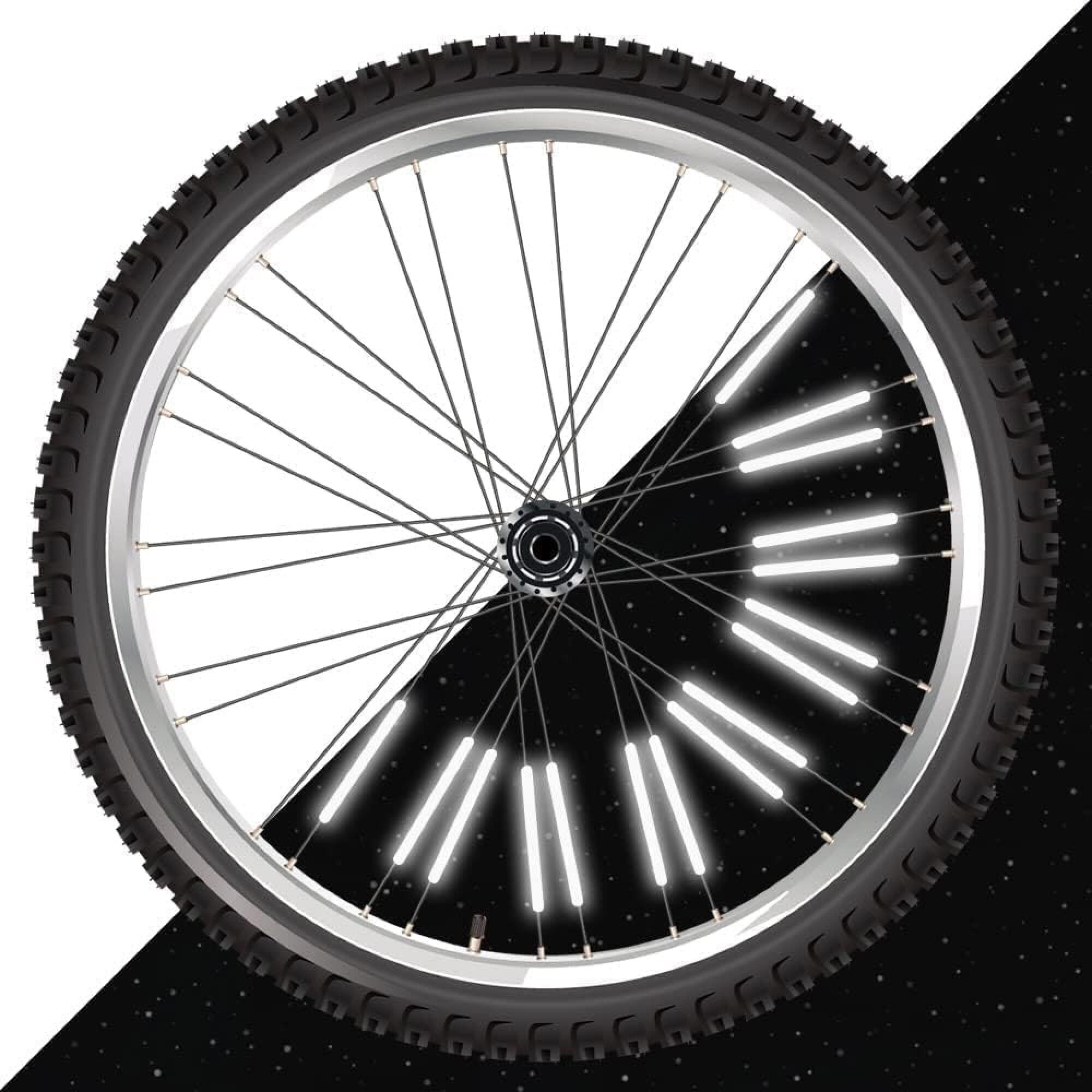 Reflective Spoke Sticks/Clips 12pcs x 8cm - 3M Scotchlite Material ...