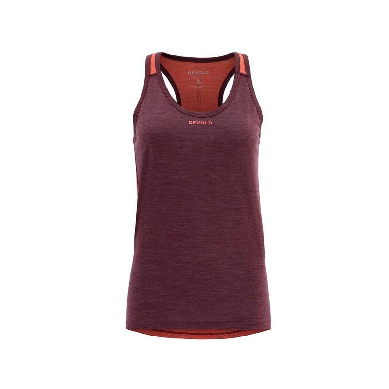 Dámské turistické tílko Running Merino 130 Tank dámské DEVOLD - Decathlon