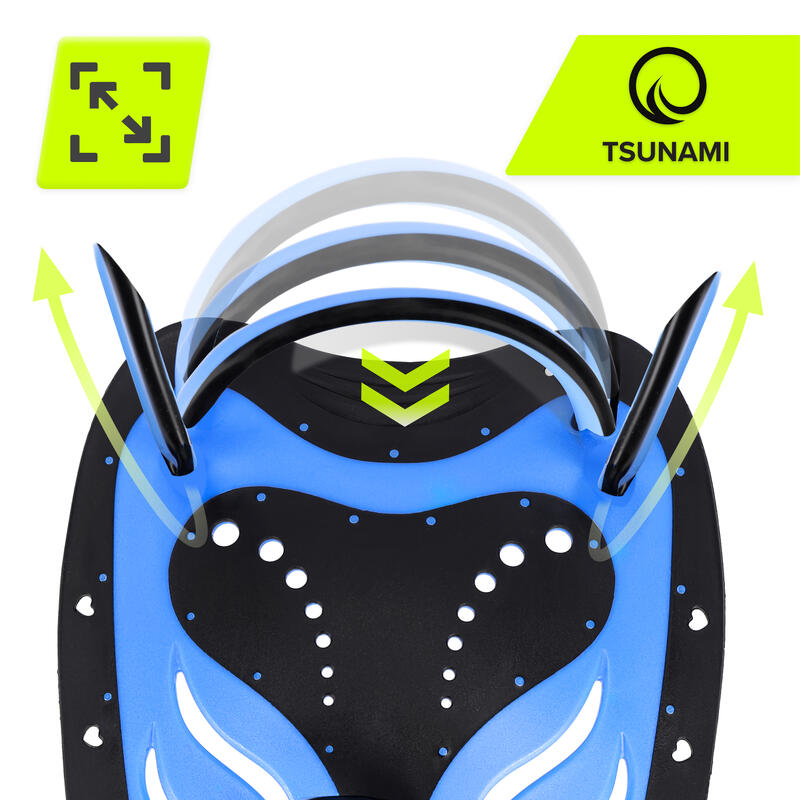 Wiosełka do pływania TSUNAMI 22 cm TSUNAMI | Decathlon