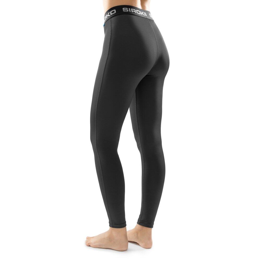 Women Winter sports ’s thermal ski base layer pants Baum Black SIROKO ...