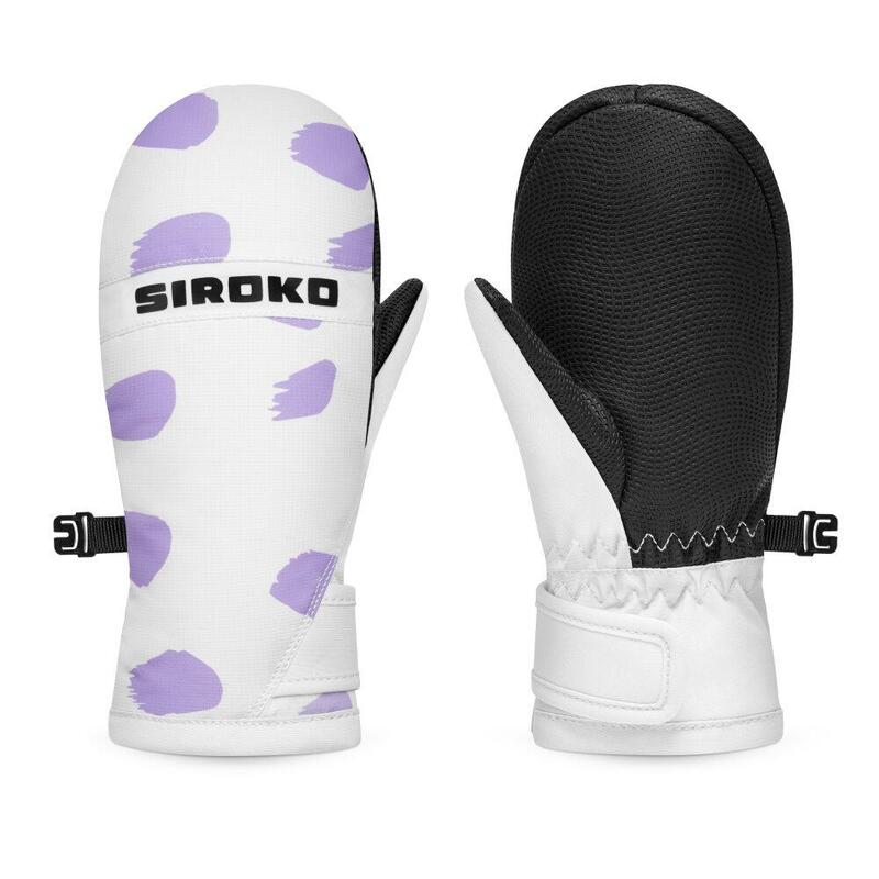 Moufles thermiques snowboard et ski enfant Sports d'hiver Enfants Polka ...