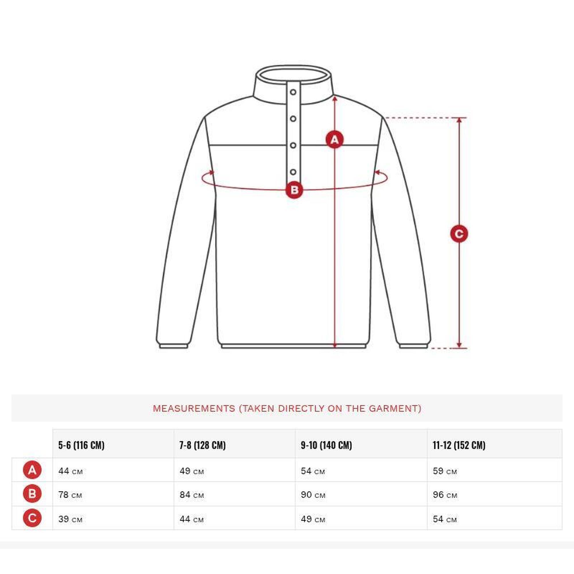 Dívč silná fleecová mikina Charm-G Modrá SIROKO - Decathlon