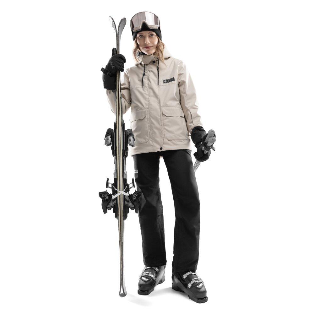 Women Winter sports 's premium snow jacket SRX Saslong Beige SIROKO ...