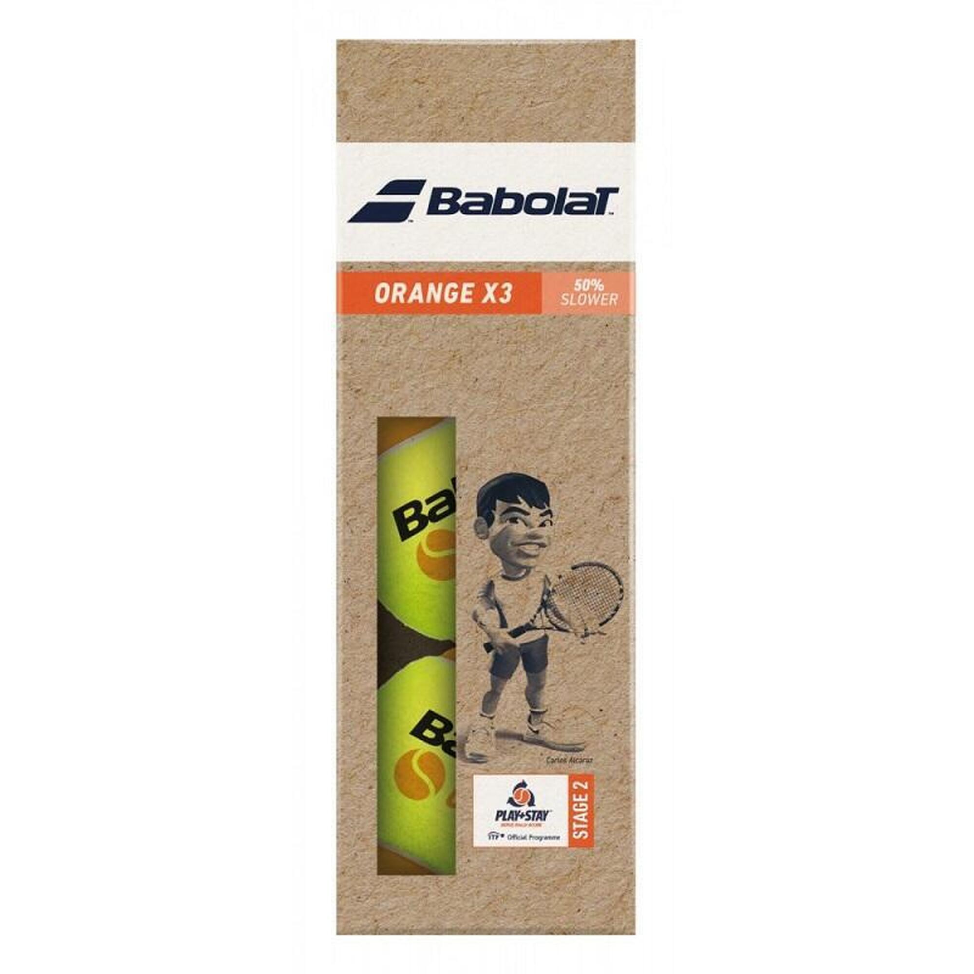 Piłki tenisowe Babolat Orange Box 3 szt. yellow BABOLAT | Decathlon