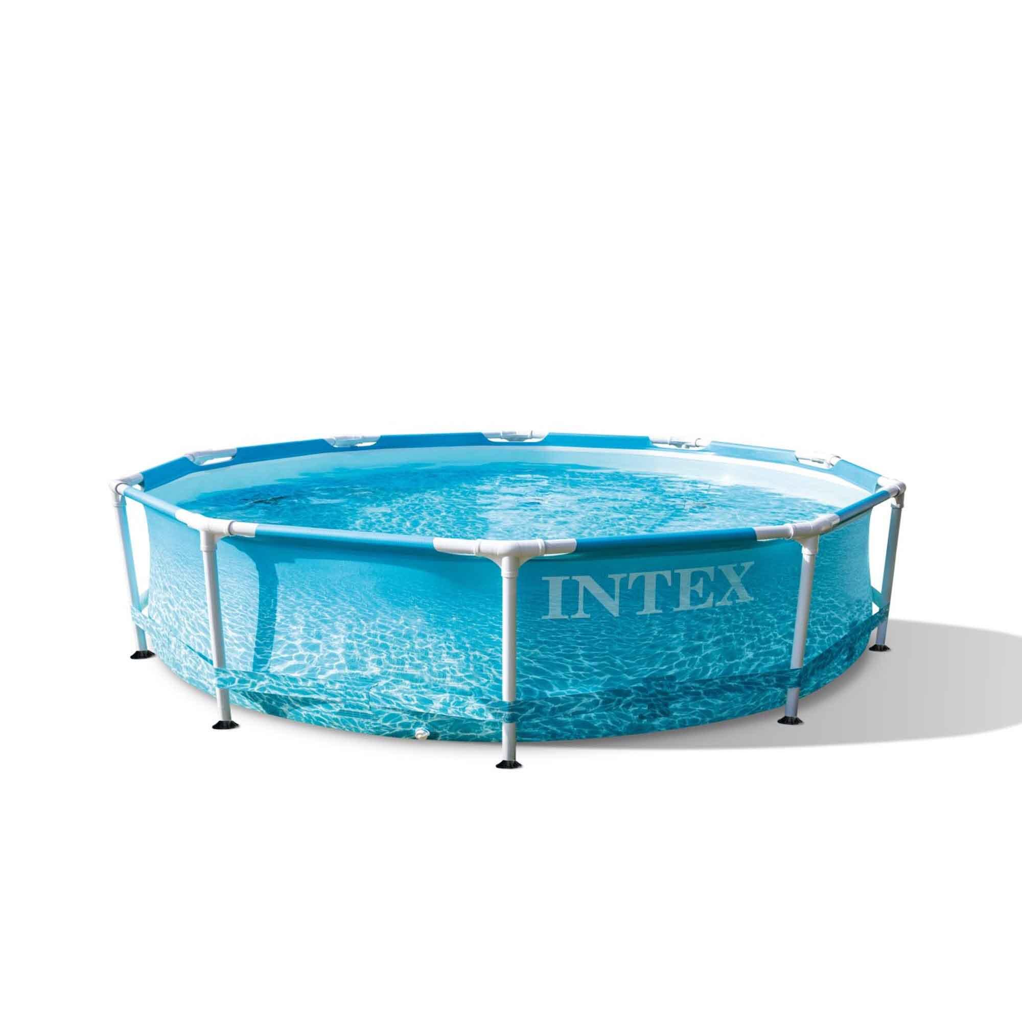 Piscina desmontável redonda Metal Frame INTEX Beachside INTEX | Decathlon