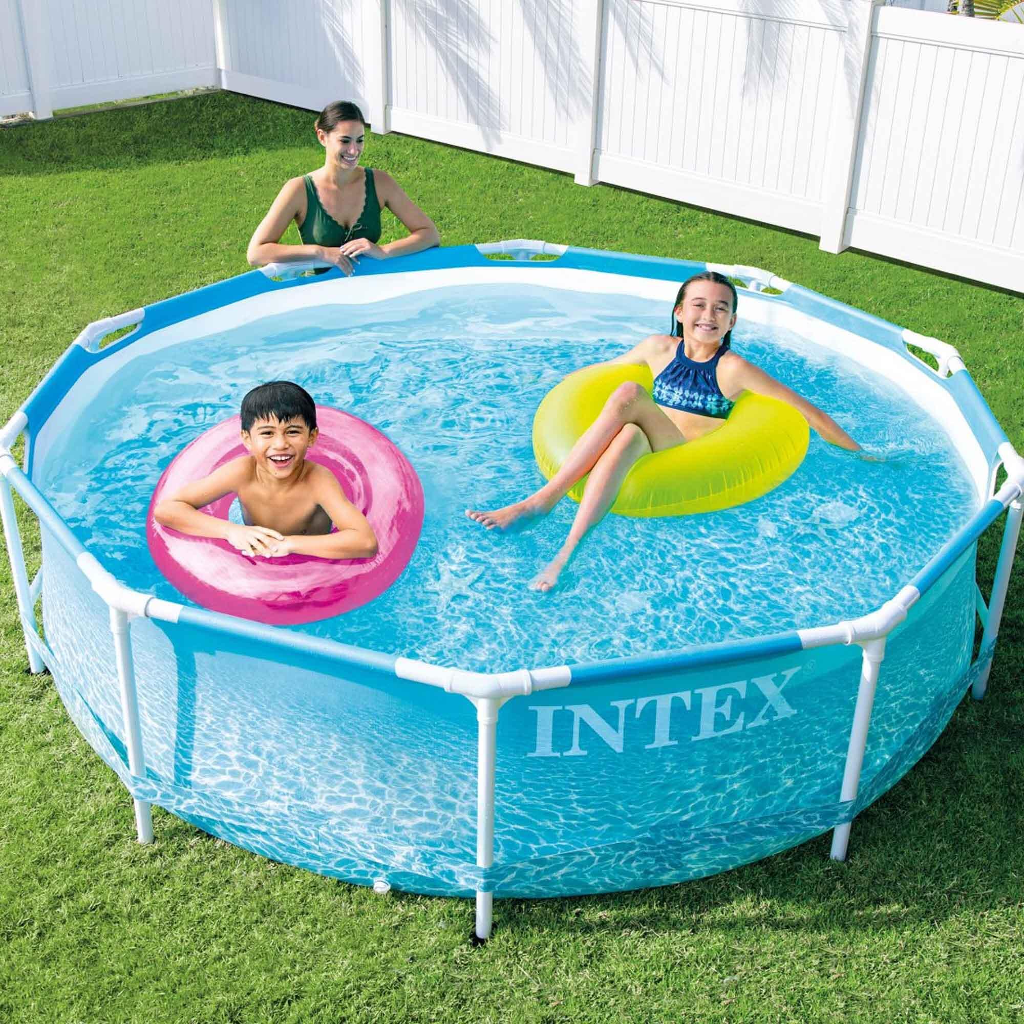 Piscina desmontável redonda Metal Frame INTEX Beachside INTEX | Decathlon