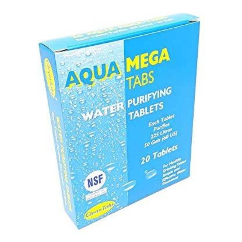 Aqua Mega Tabs Water Purifying Tablets 20 Pack AQUA PRODUCTS | Decathlon
