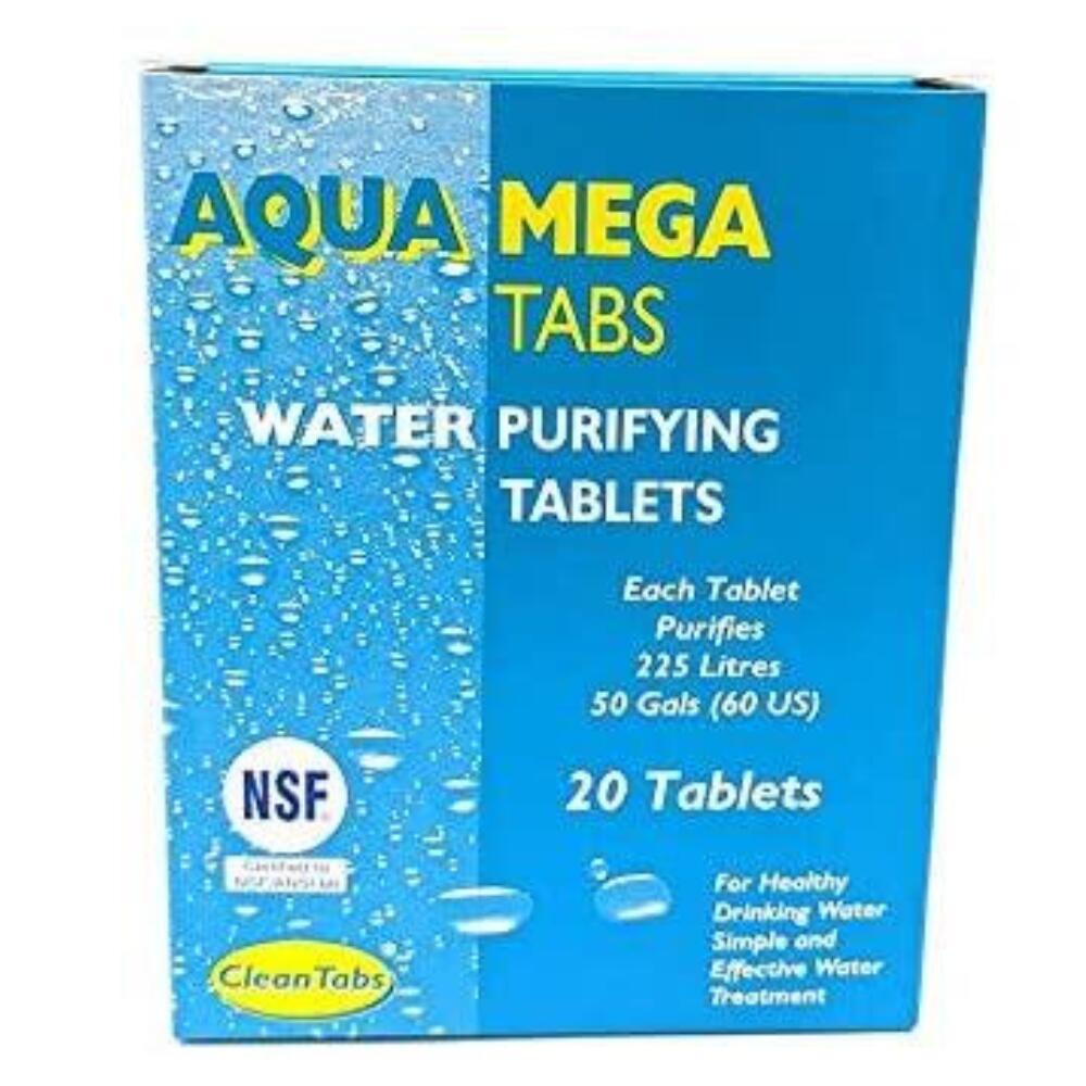 Aqua Mega Tabs Water Purifying Tablets 20 Pack AQUA PRODUCTS | Decathlon