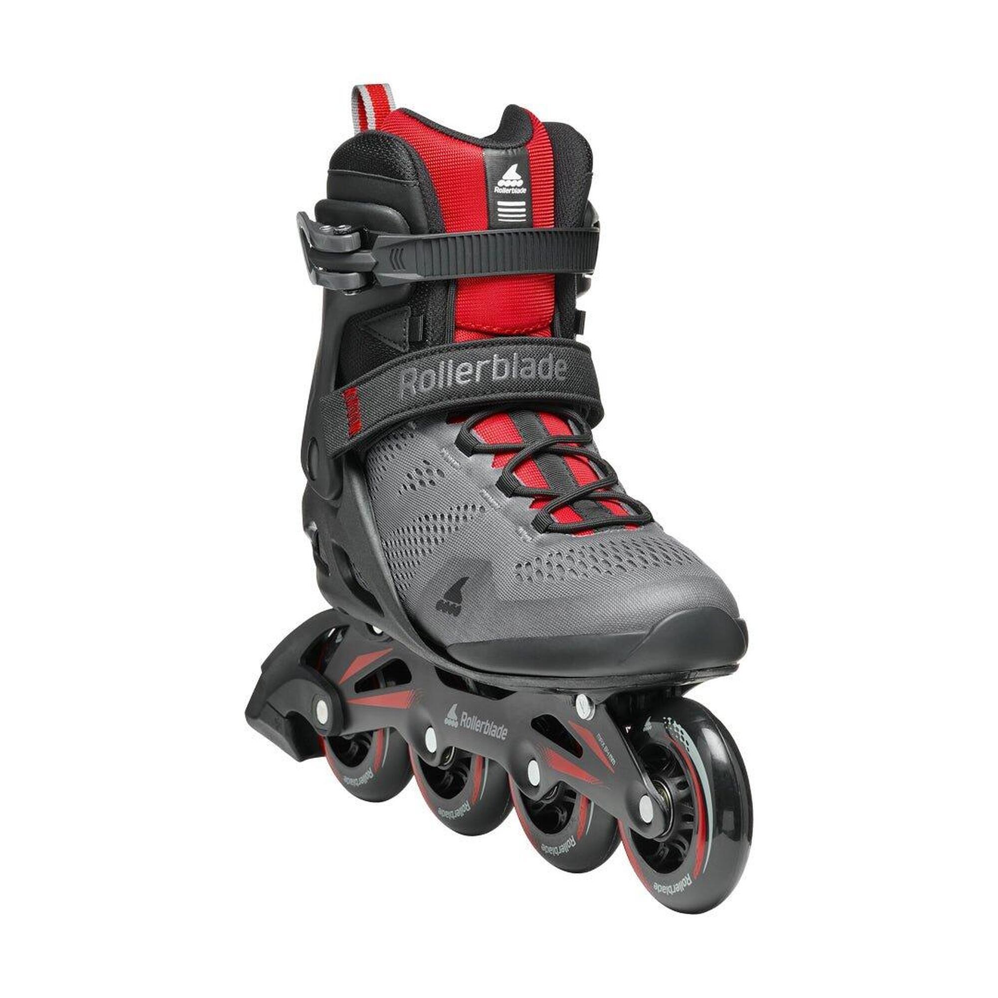 ROLLERBLADE Roller Fitness Macroblade 84 Gris foncé Rouge ROLLERBLADE ...