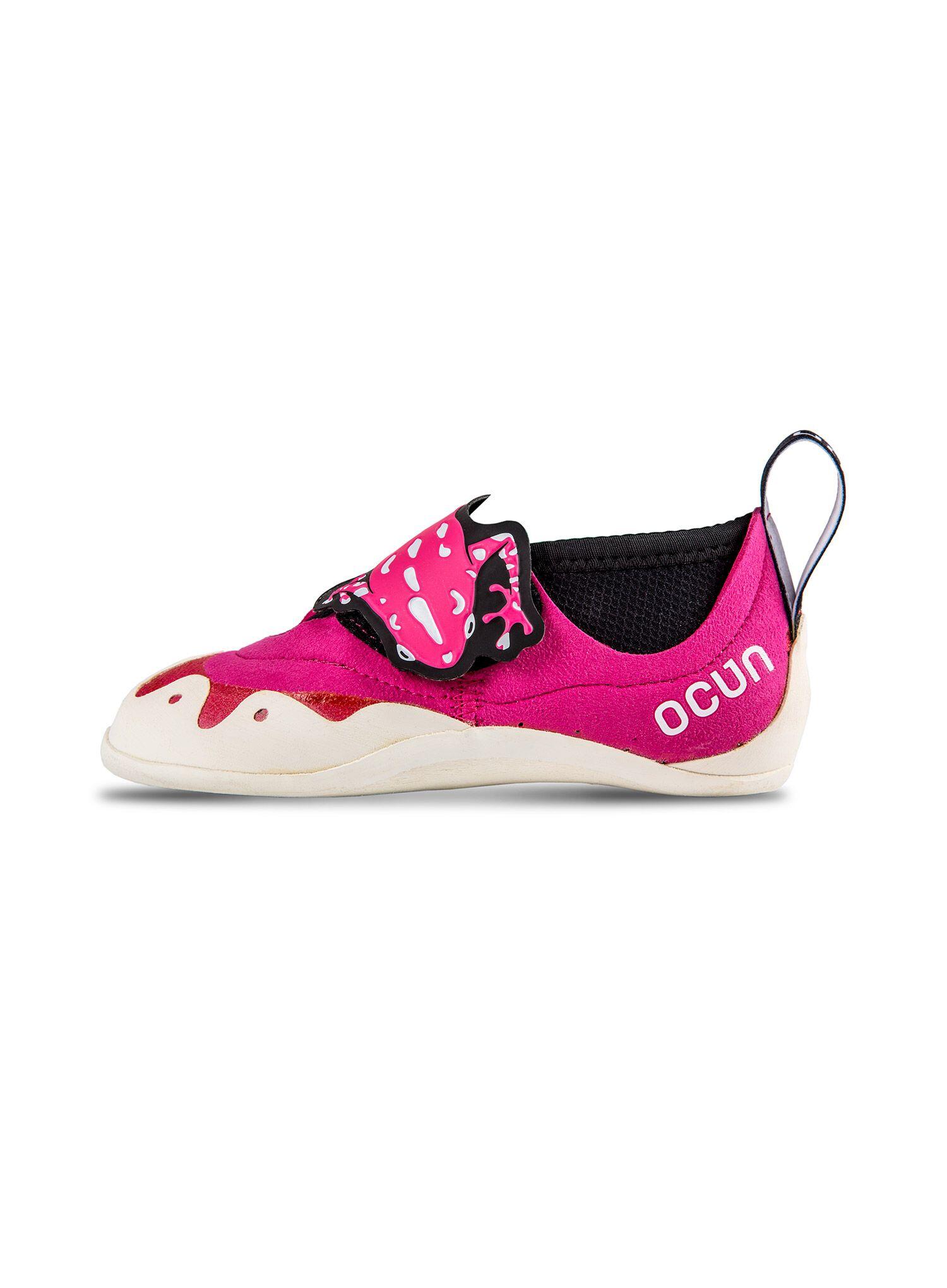 Ocún Ribbit Kinder-Kletterschuhe rosa Gr. 26/27 Klett haftende Sohle ...