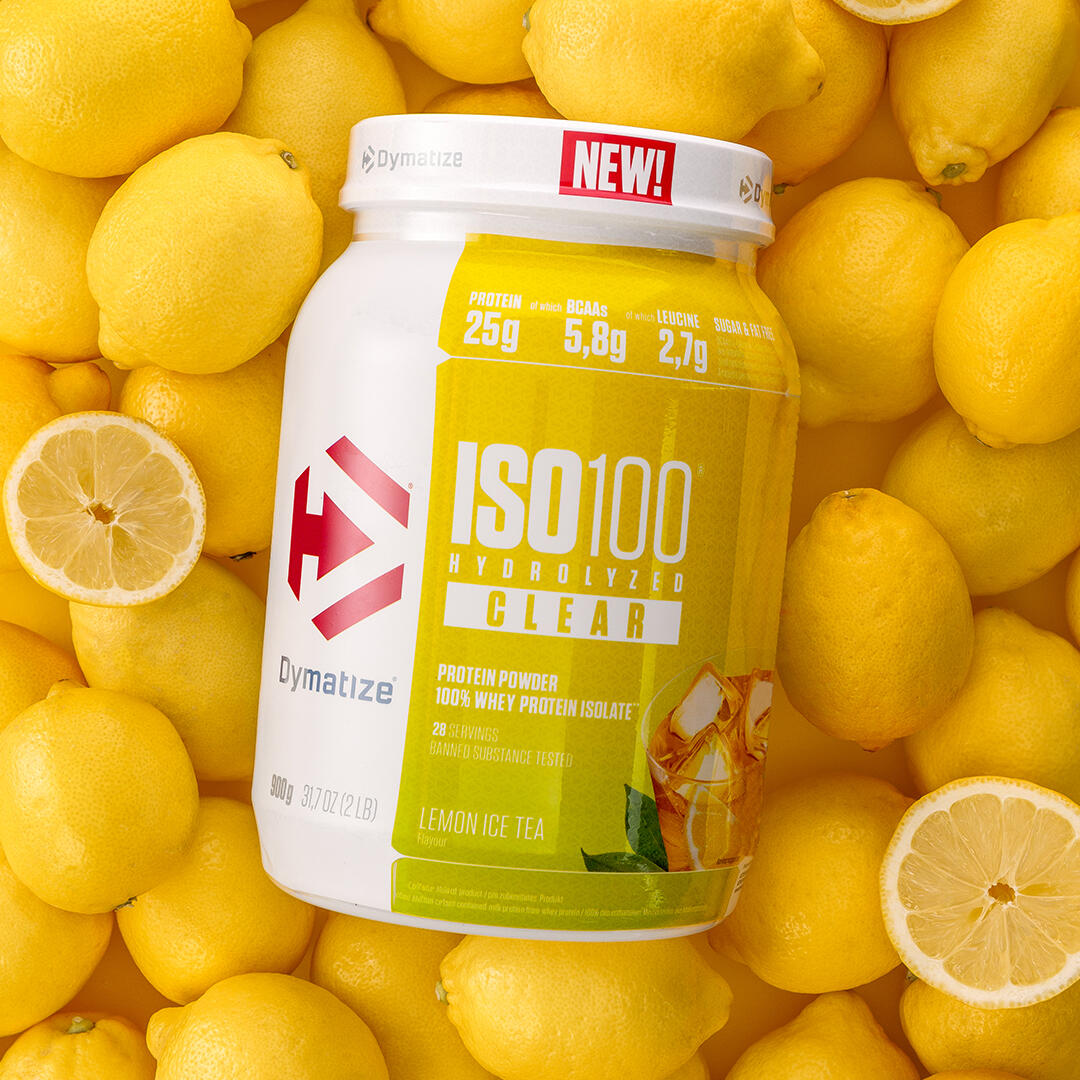 Bundle: 900g ISO 100 Hydrolyzed Clear Whey Protein Lemon Ice Tea ...