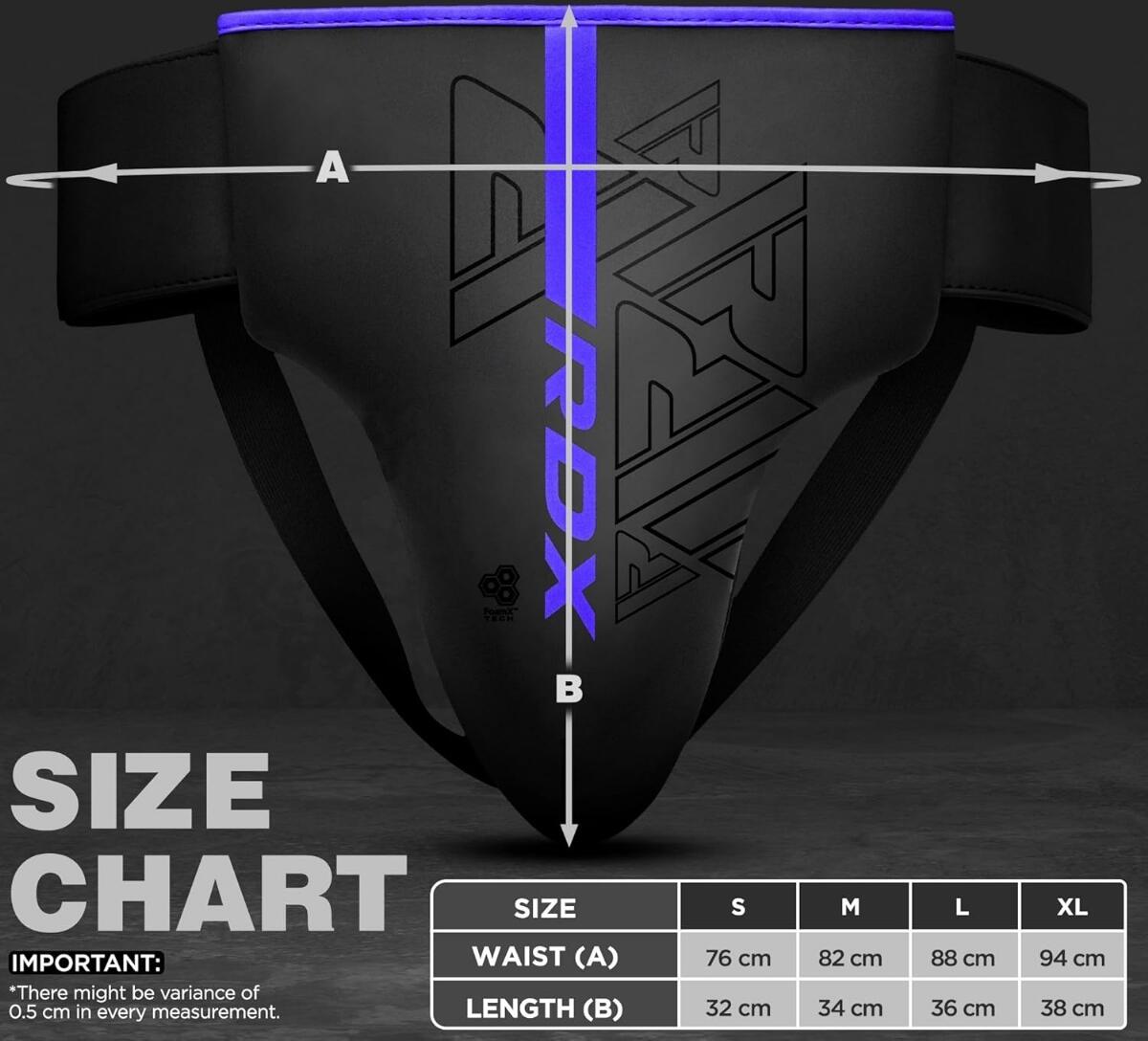 Groin Guard Rex F6 Matte Blue-S RDX SPORTS | Decathlon