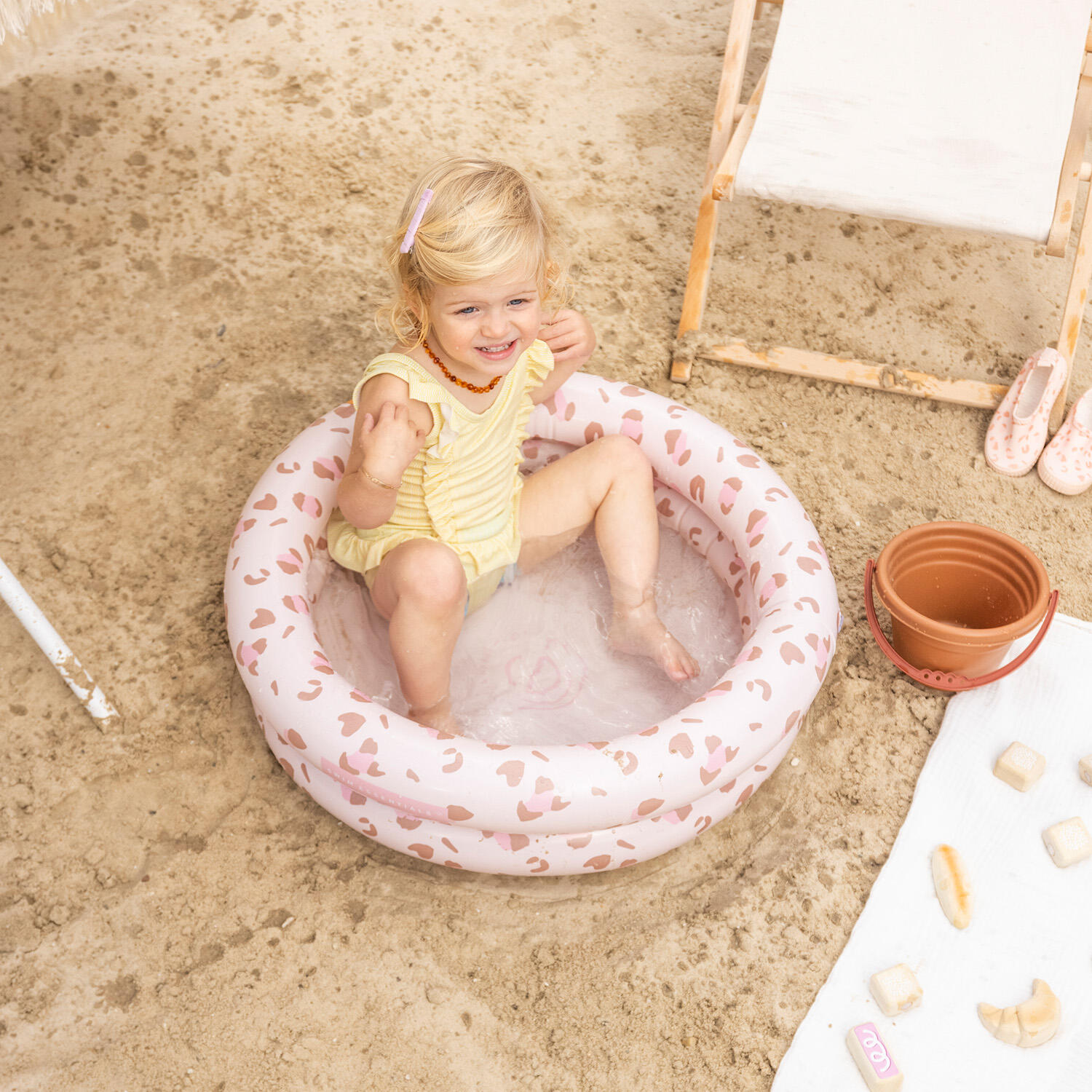 Swim Essentials Swimming Pool 60 cm Leopard Alt Pink 60 x 17 cm | Decathlon