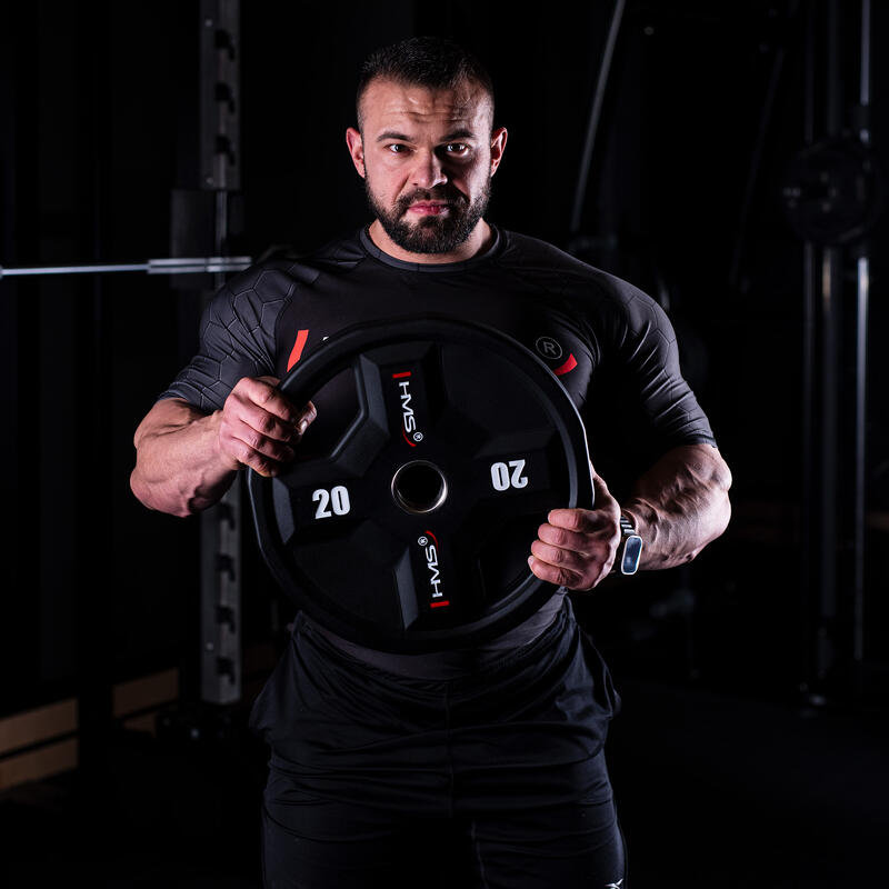 Disque de musculation polyuréthane olympique HMS TPC25 HMS | Decathlon