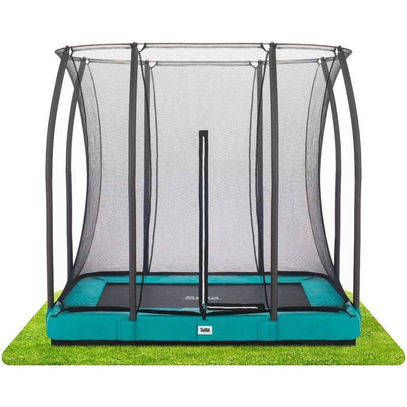 Trampoline - Sol Comfort Edition - 214 x 153 cm - Rectangulaire Vert ...