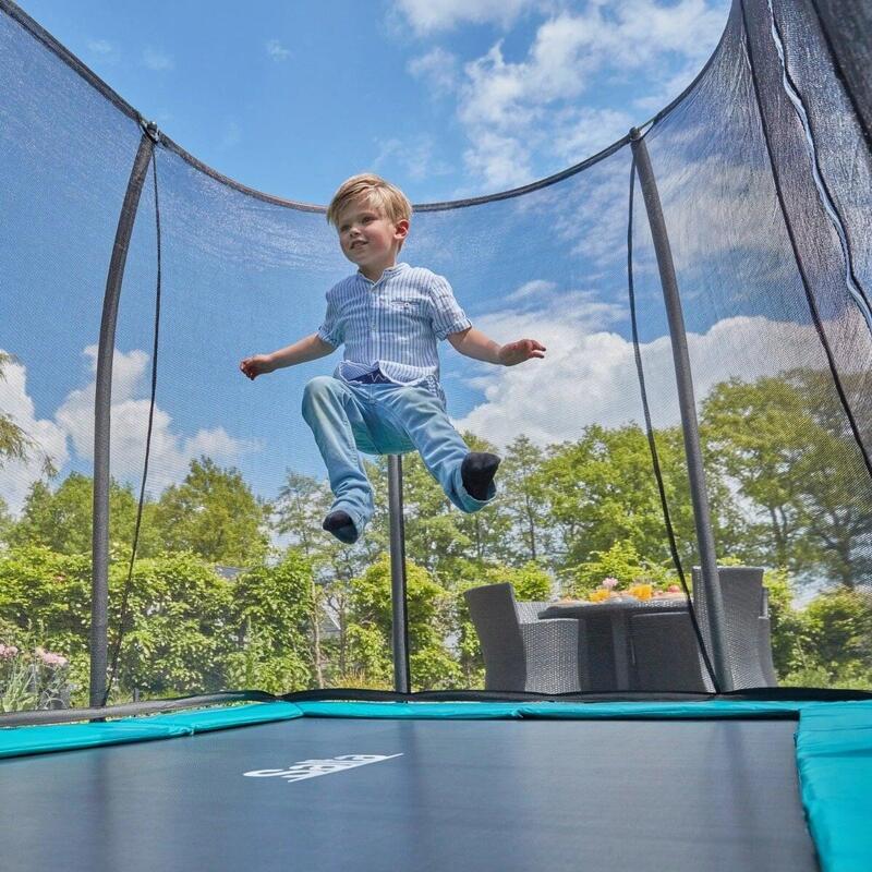 Trampoline - Sol Comfort Edition - 214 x 153 cm - Rectangulaire Vert ...