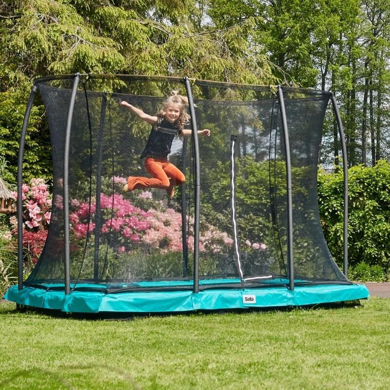 Trampoline - Sol Comfort Edition - 214 x 153 cm - Rectangulaire Vert ...