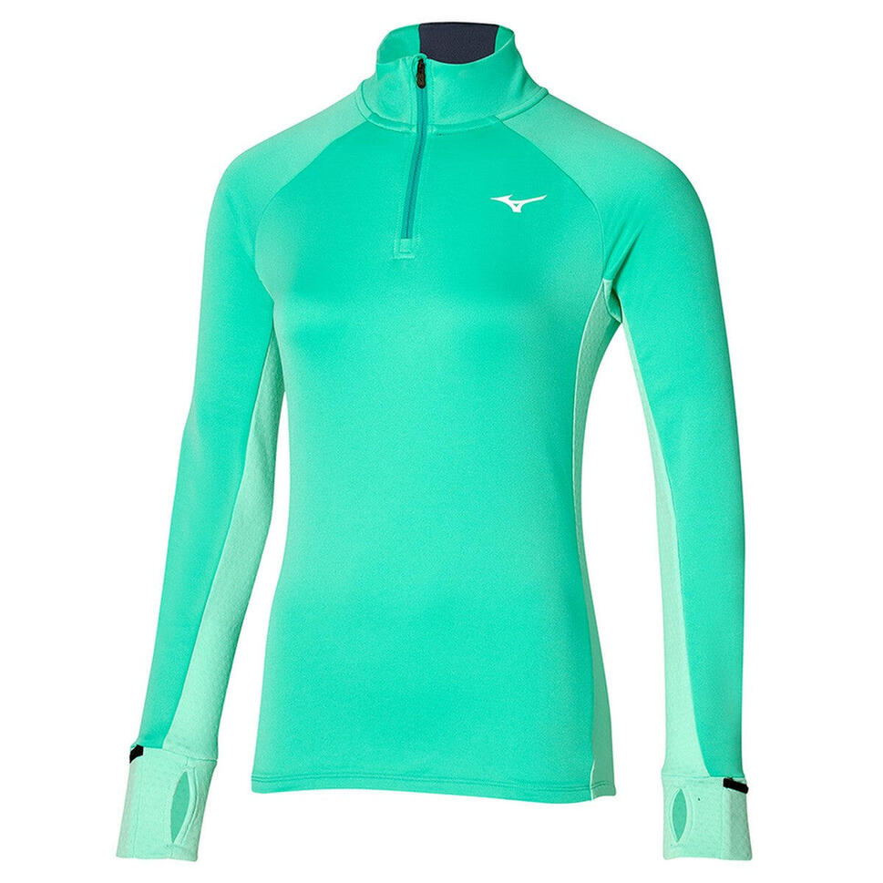 Mizuno Warmalite Women's Half-Zip Sweater Blue MIZUNO | Decathlon