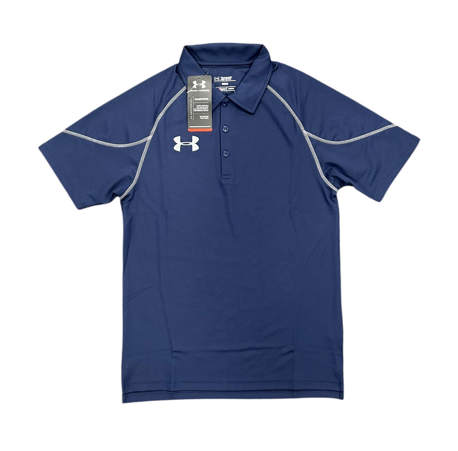 Under Armour Men's Sports Polo Shirt UA Vault Navy Long Sleeve UNDER ...