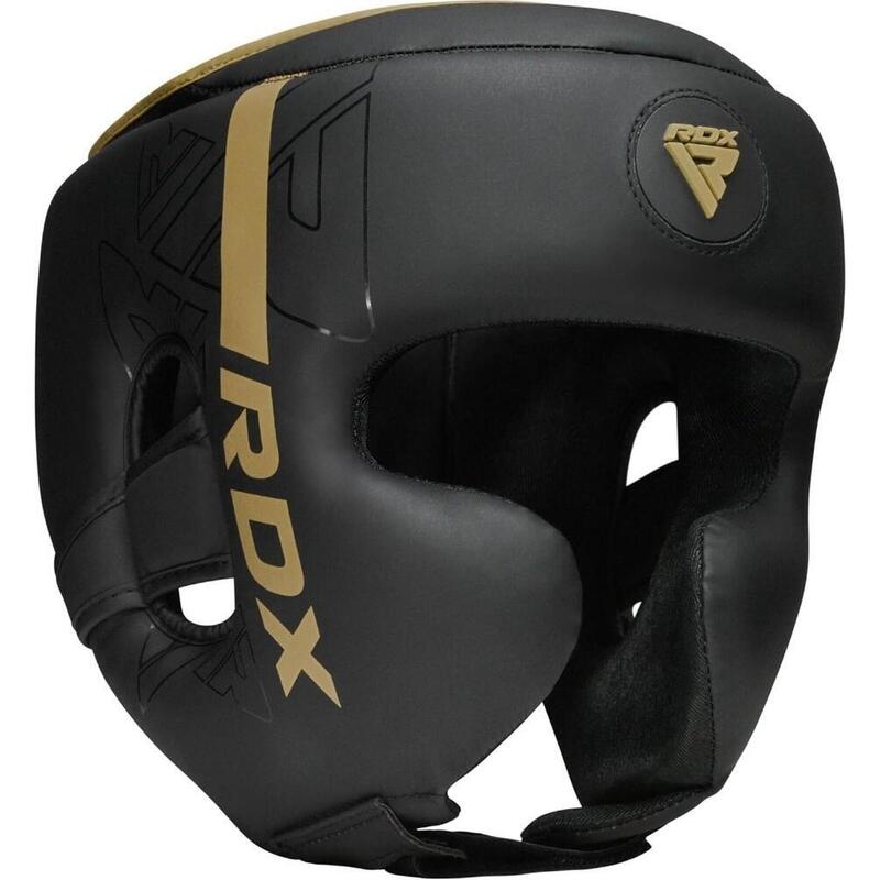 RDX SPORTS - Casca de box RDX F6 Matte din piele Maya Hide, auriu, M ...