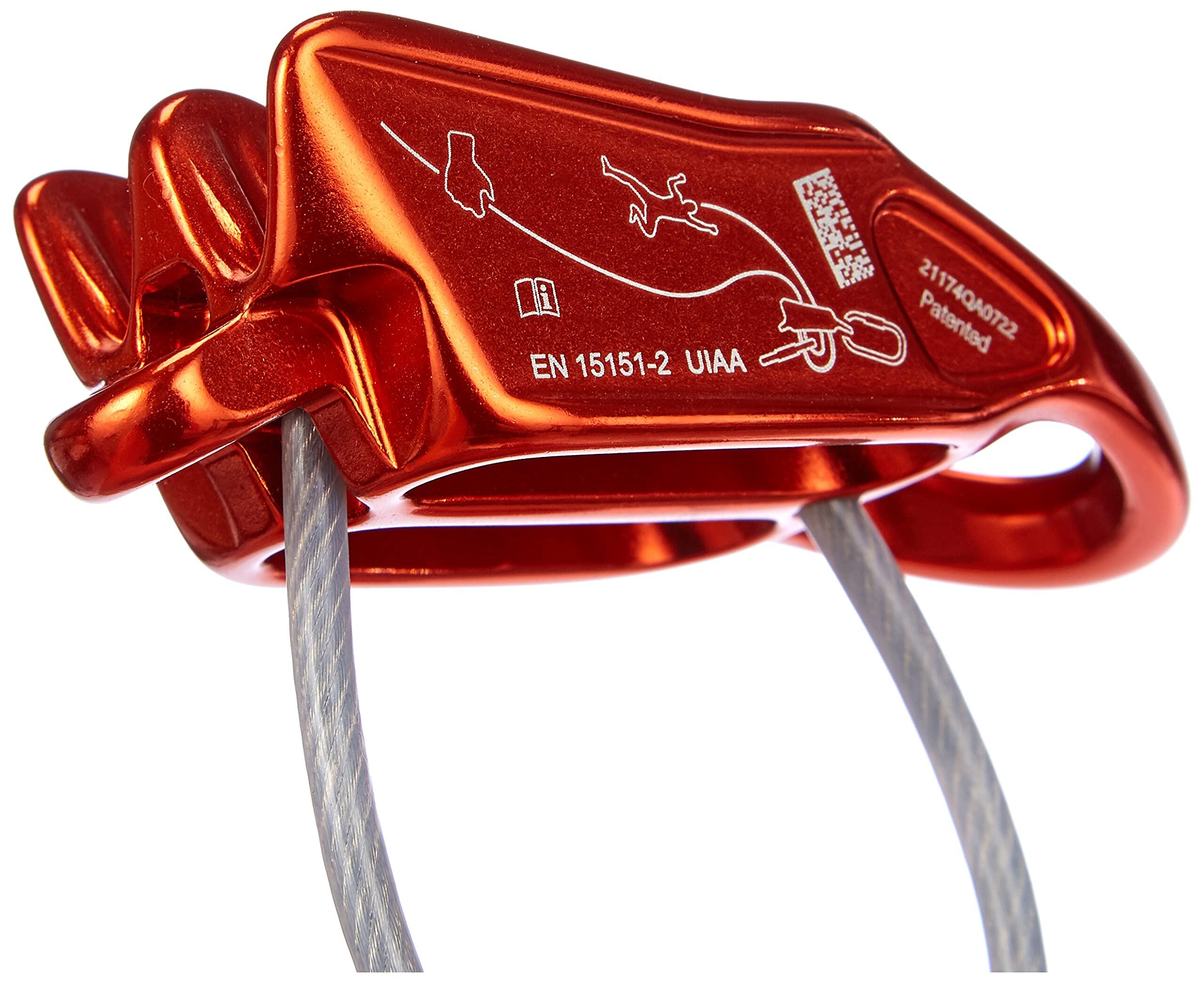 Reverso Men's Descending and Safety Device - Red | Decathlon