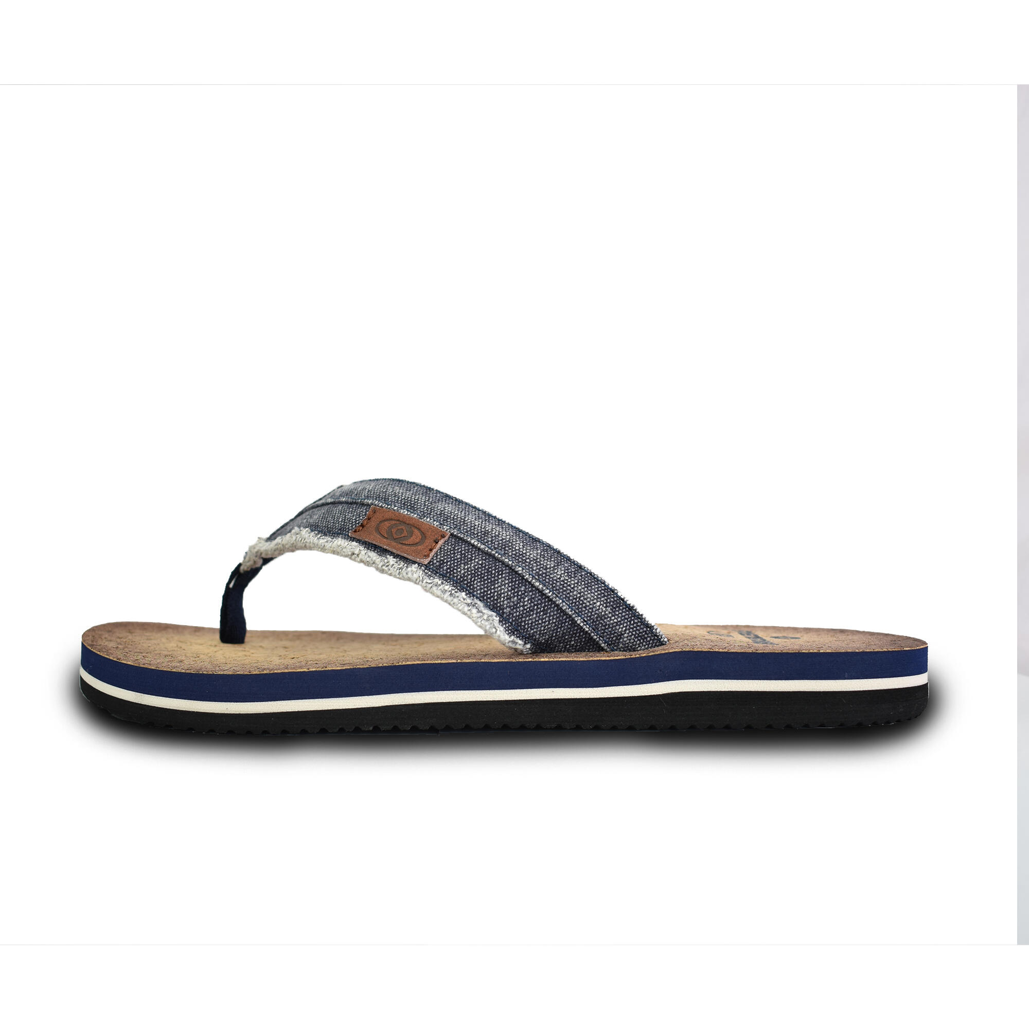 Herenstrandslippers Brasileras blauwe rubberen zolen | Decathlon