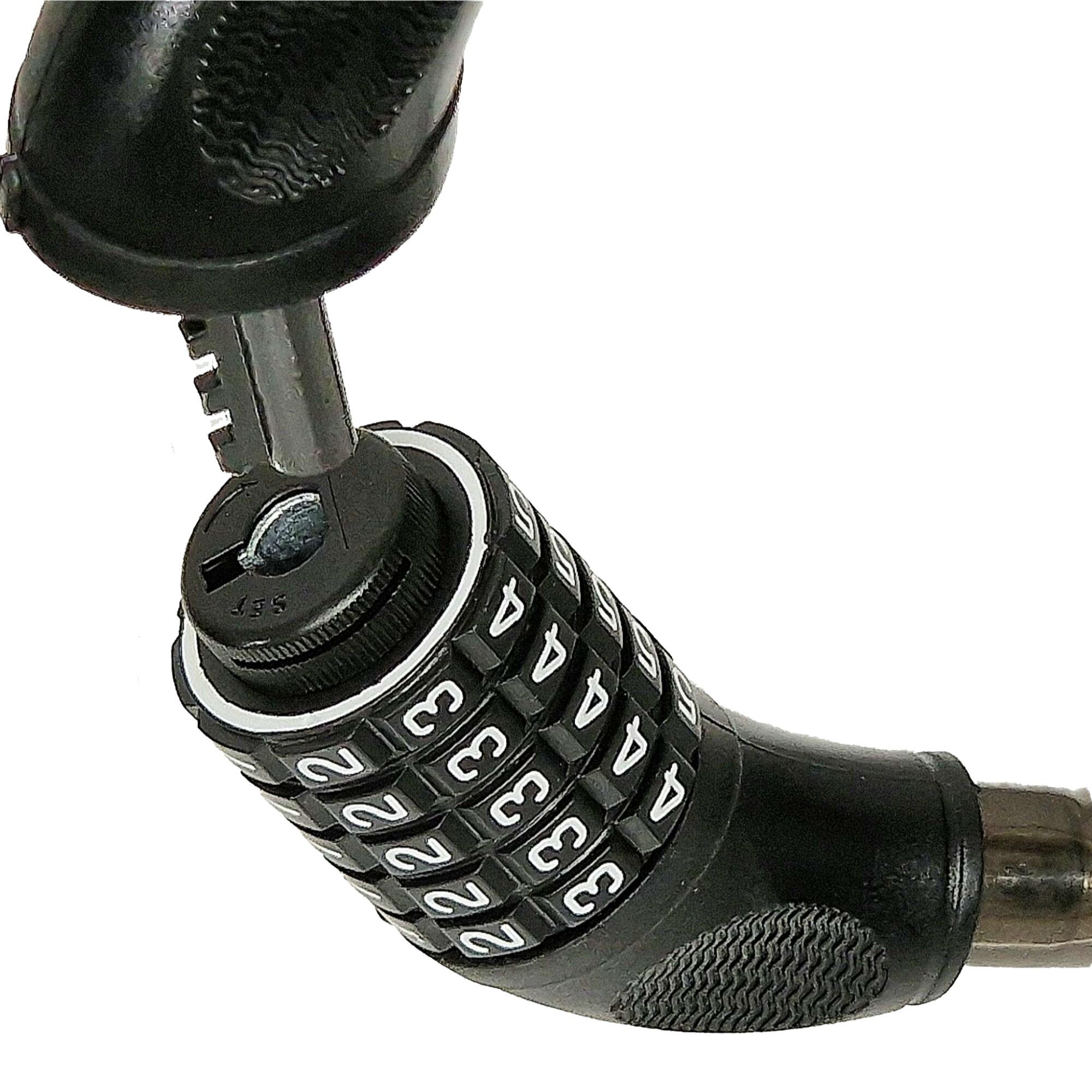 M-WAVE Armoured Combination Cable Bike Lock 800mm x 18mm M WAVE | Decathlon