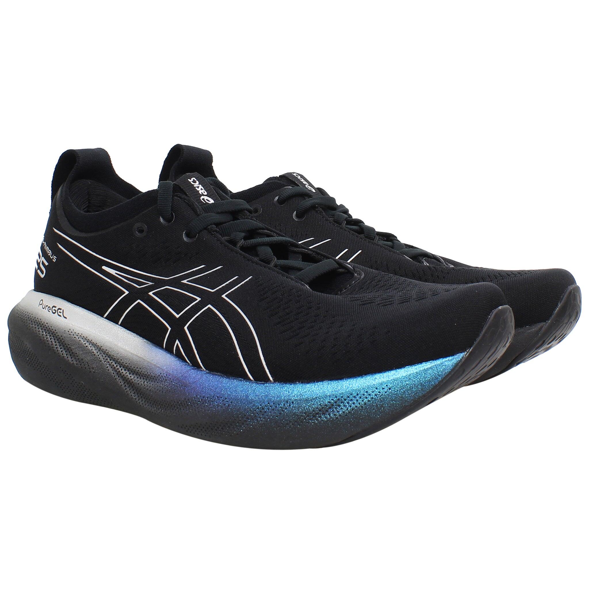 Ascis Gel-Nimbus 25 Platinum Mens Black Running Shoes ASICS | Decathlon