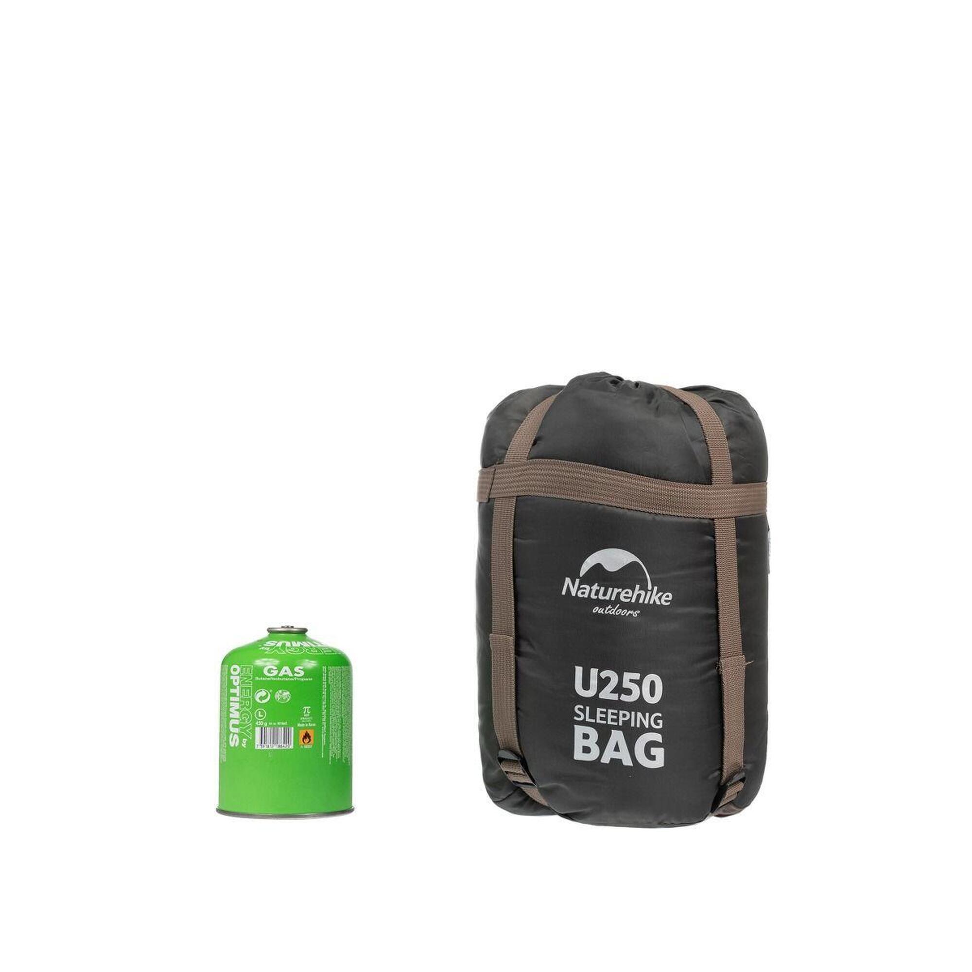 Turistický spací pytel U250 NH20MSD07 hnědý NATUREHIKE - Decathlon