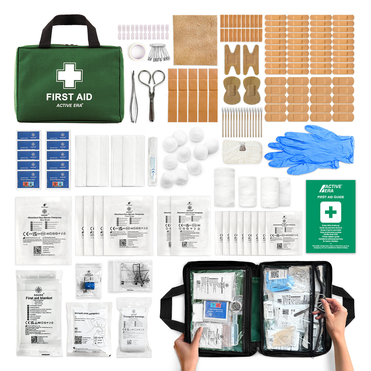 180 Piece Premium First Aid Kit Bag | Decathlon