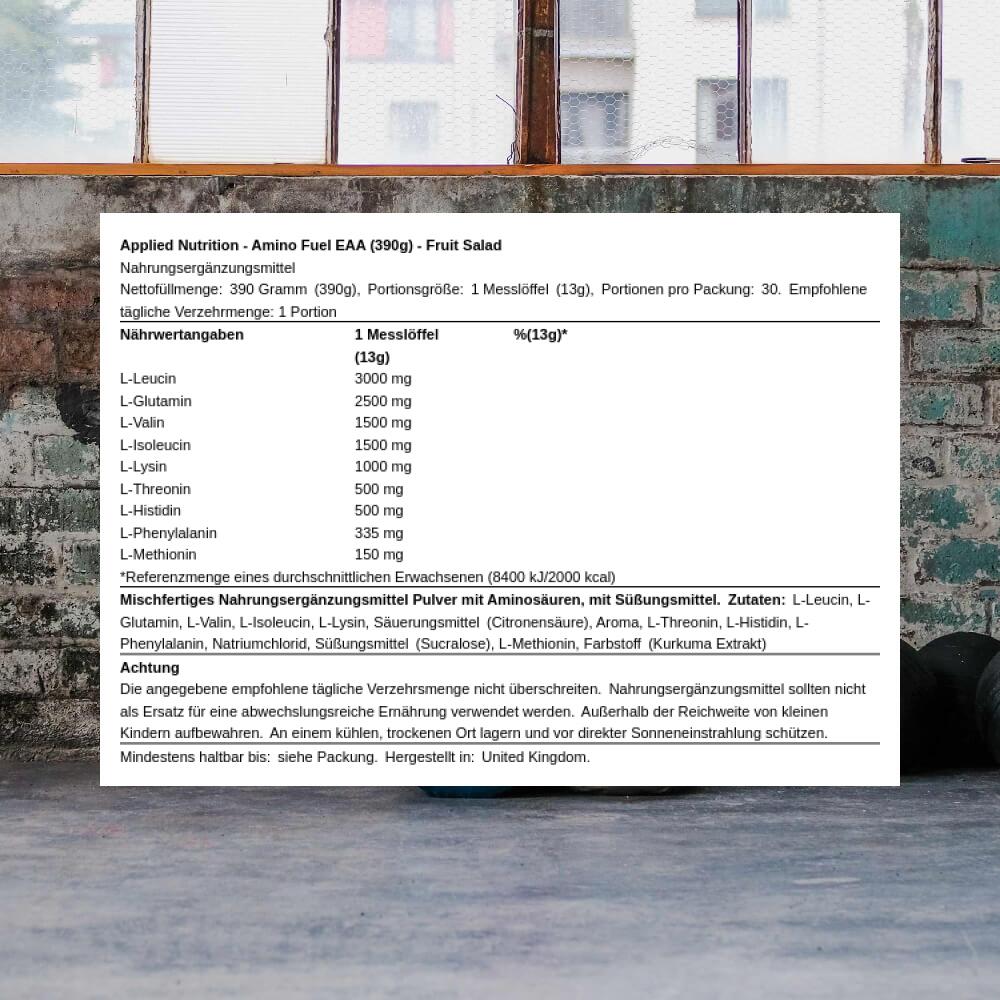Applied Nutrition Amino Fuel EAA (390g) Fruit Salad - Aminosäuren - EAA ...