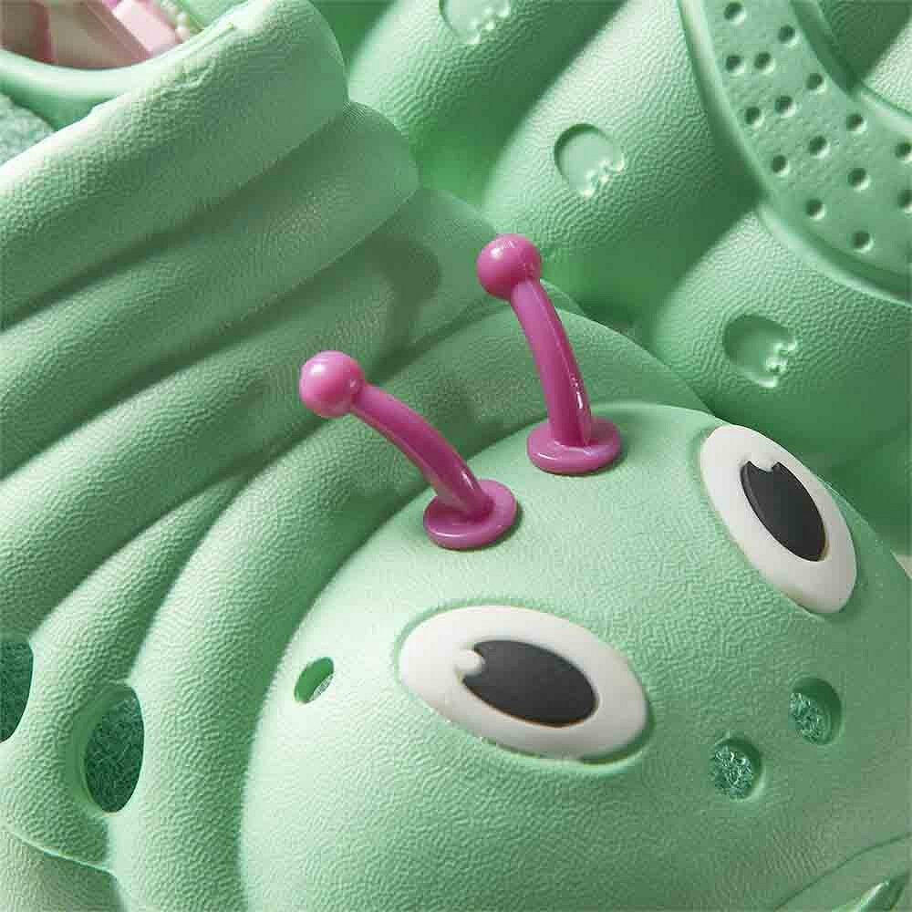 XQ - Tuinklompen Kinderen - Rups - Groen - Tuinschoenen - Clogs kinderen - | Decathlon