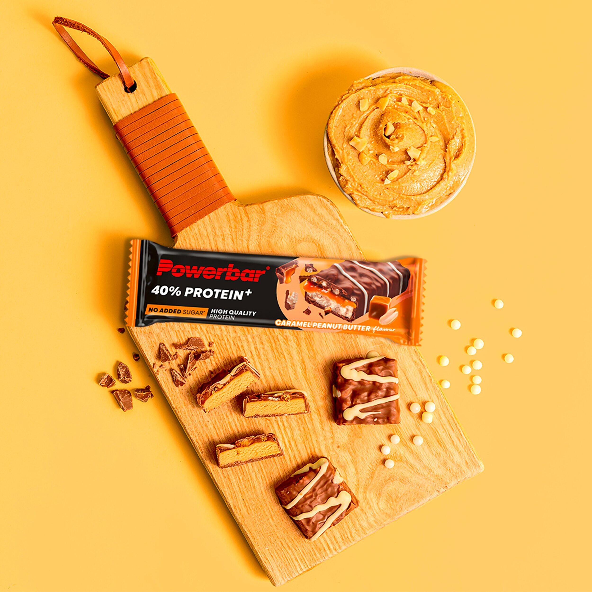 Powerbar 40% Protein + Crisp Bar (12x40g) Caramel Peanut Butter ...