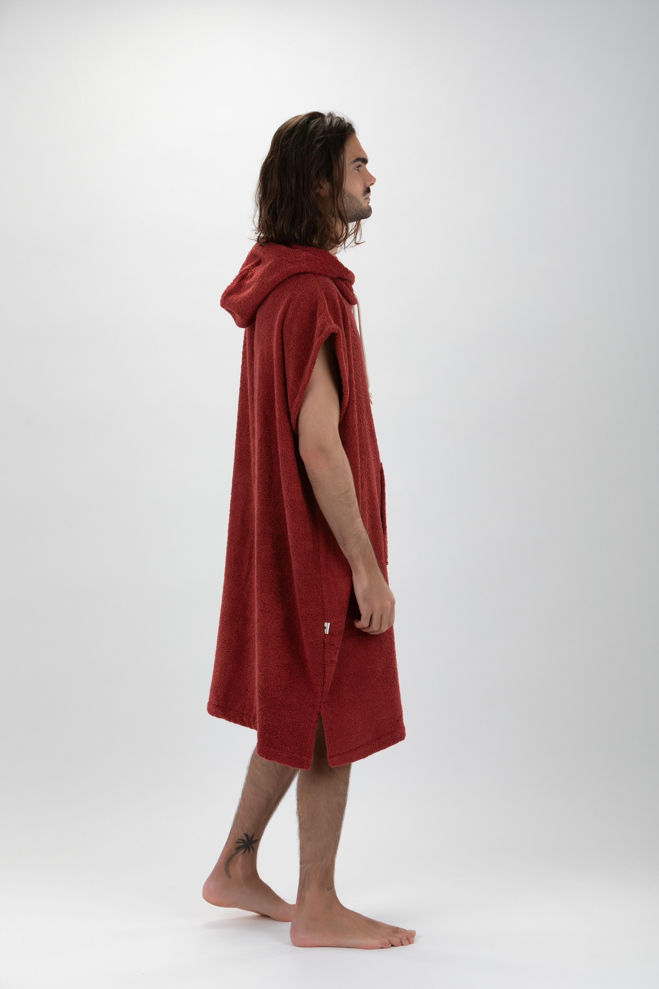Pacifique Sud, Surf Poncho, Burgundy, Sleeveless, Large Size PACIFIQUE ...