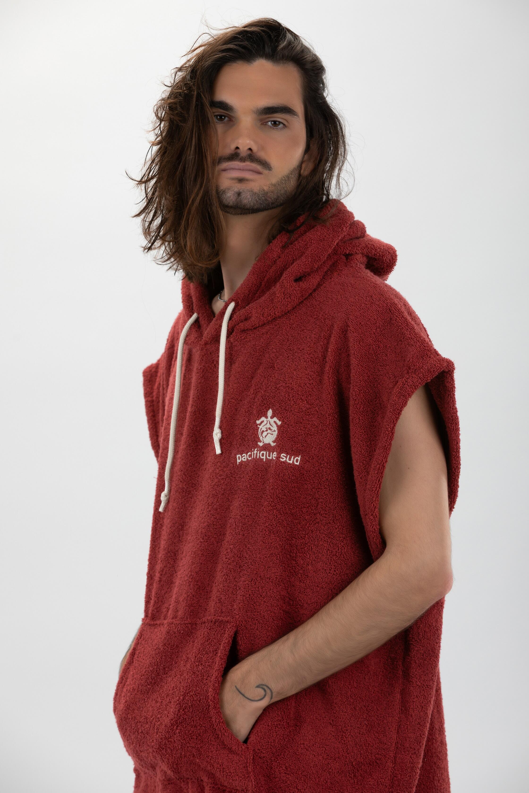 Pacifique Sud, Surf Poncho, Burgundy, Sleeveless, Large Size PACIFIQUE ...