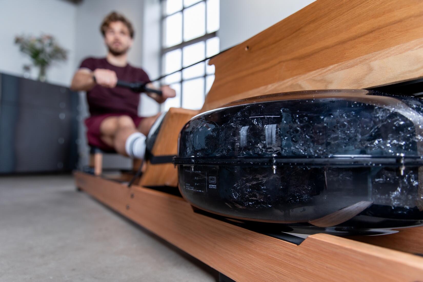 Perform w9i eiken" houten water roeier Flow Fitness FLOW FITNESS ...