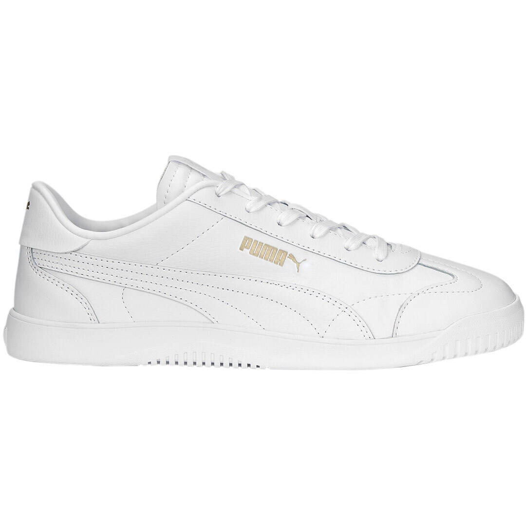 Heren Club 5v5 Gecoat Leren Trainers (Wit) | Decathlon