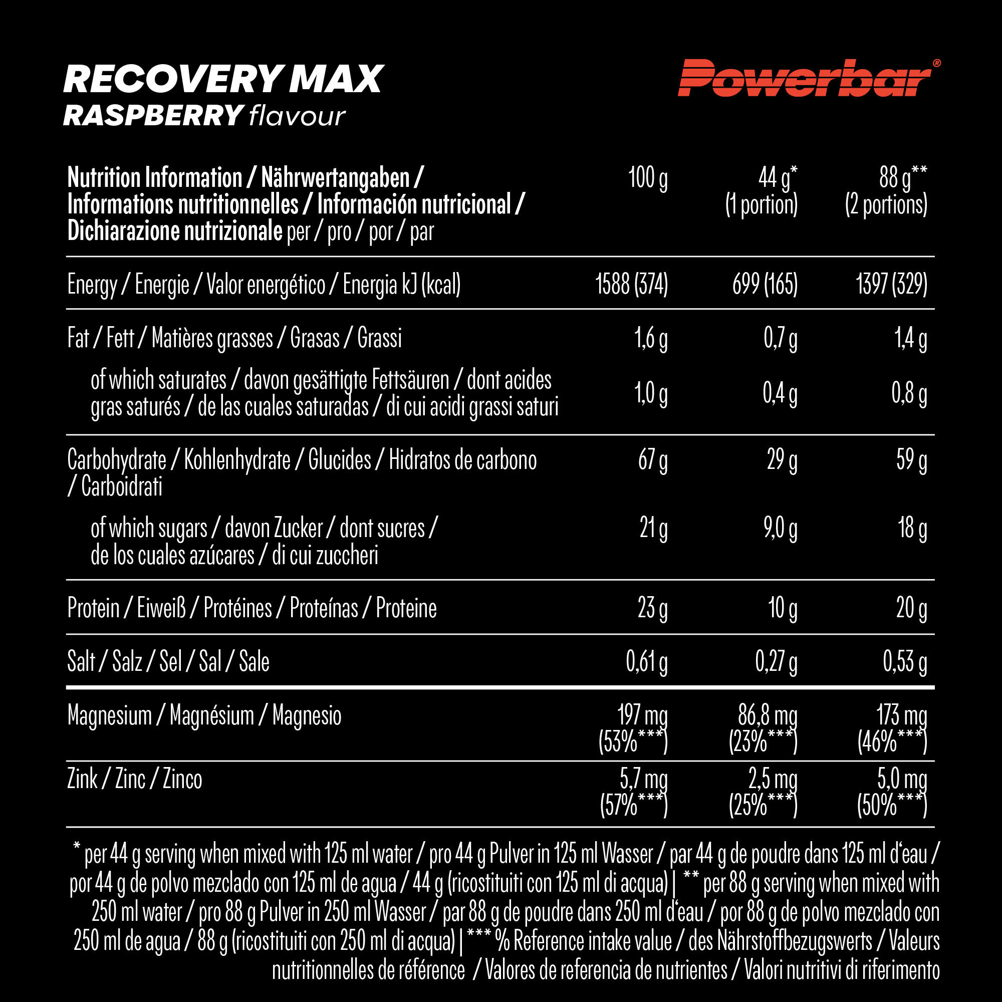 Drink PowerBar Recovery MAX 1,144kg | Decathlon