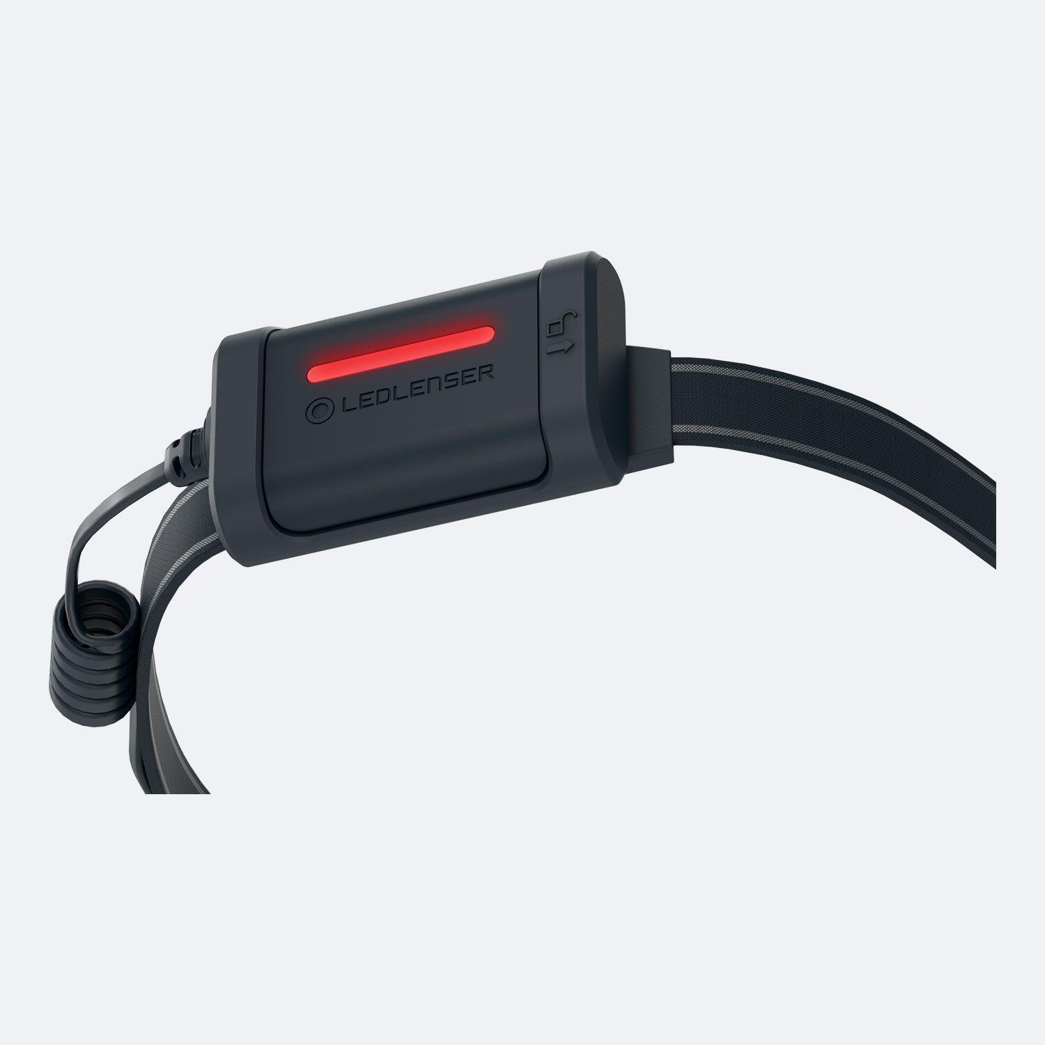 NEO3 Running Head Torch LED, x3 AAA Battery, Inc Red Rear Light (Lime White) | Decathlon